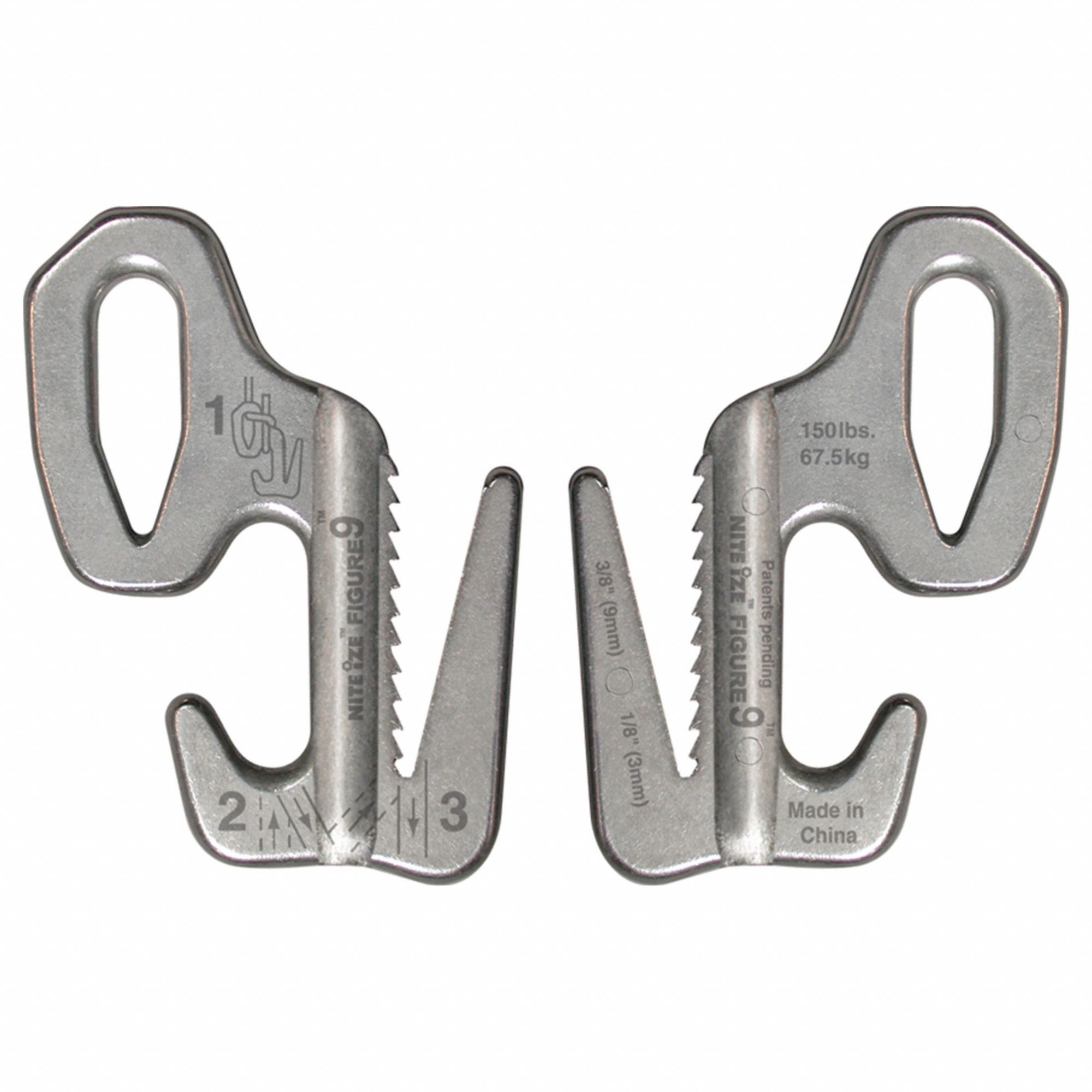 Rope Tightener,3-1/2 In.,Aluminum,Silver - Grainger