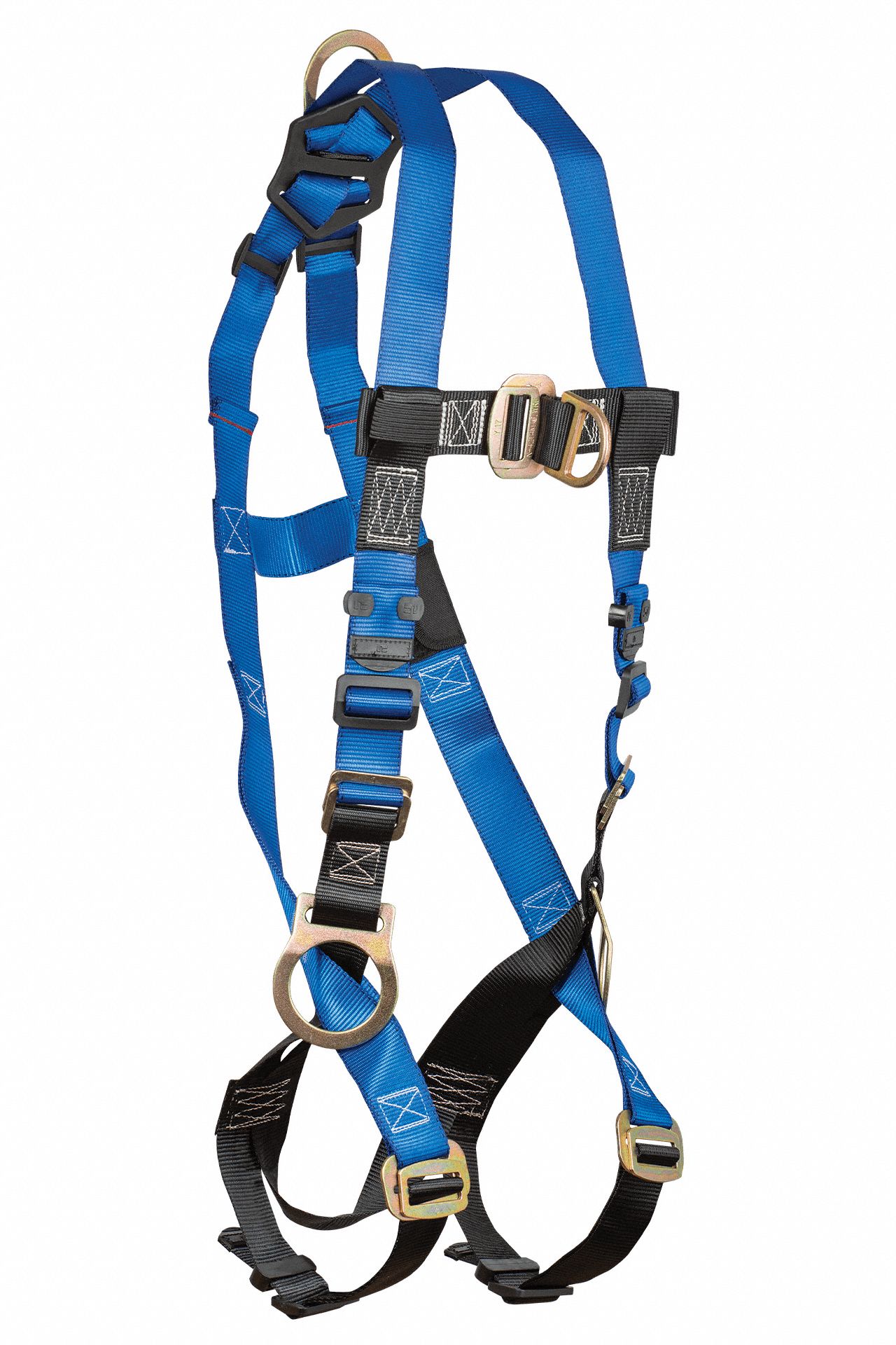 FALLTECH FULL BODY HARNESS, S/M, BLUE, MATING, STEEL - Safety Harnesses ...