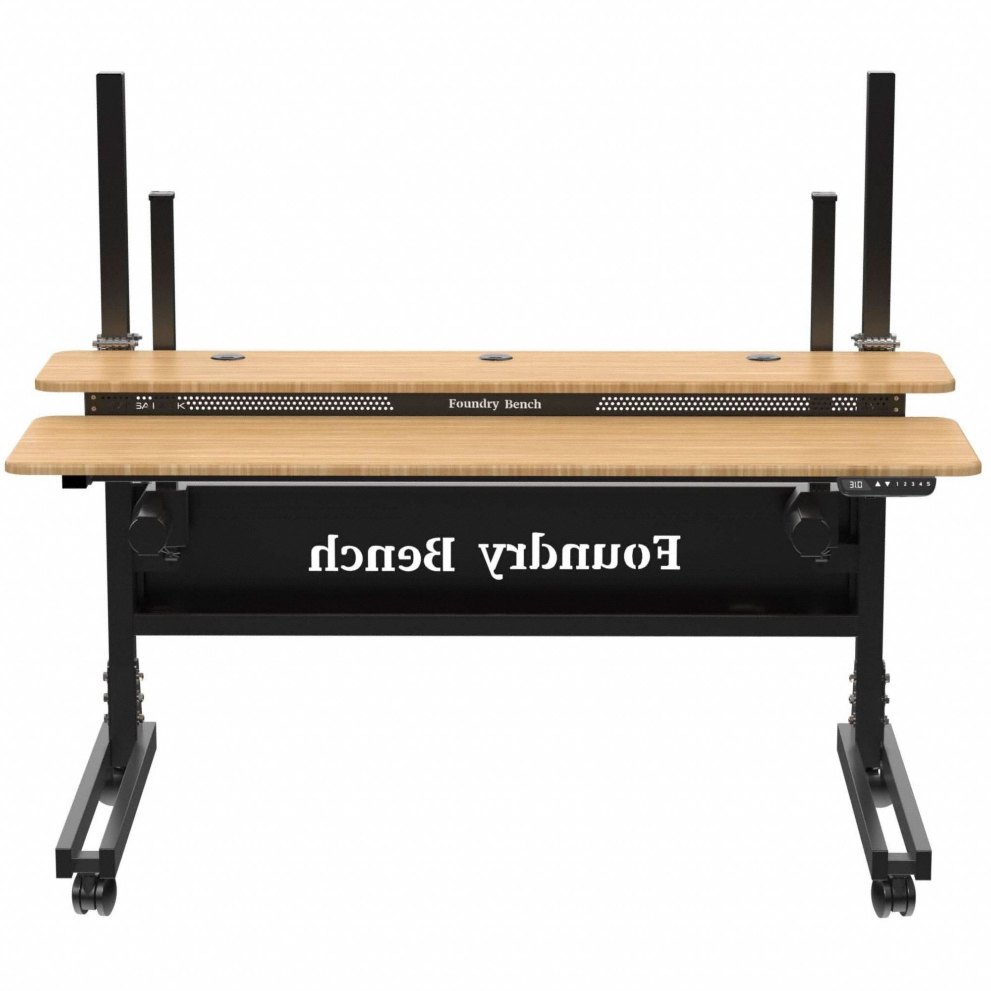 VERSADESK, Bamboo, Natural Bamboo, Foundry Bench Standing Desk - 881MZ7 ...