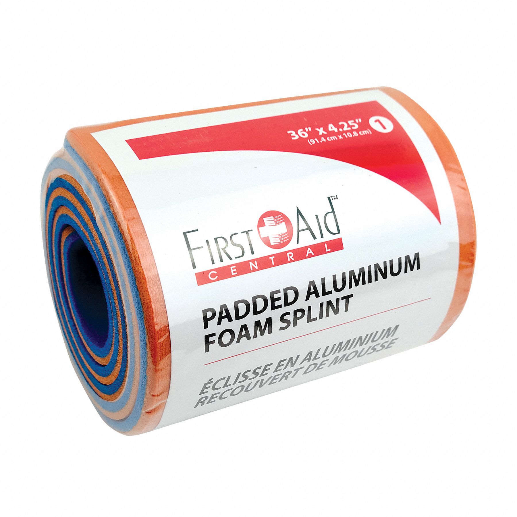FIRST AID CENTRAL ALUMINUM/FOAM SPLINT, ROLL 4.25INX36IN - 27859 ...