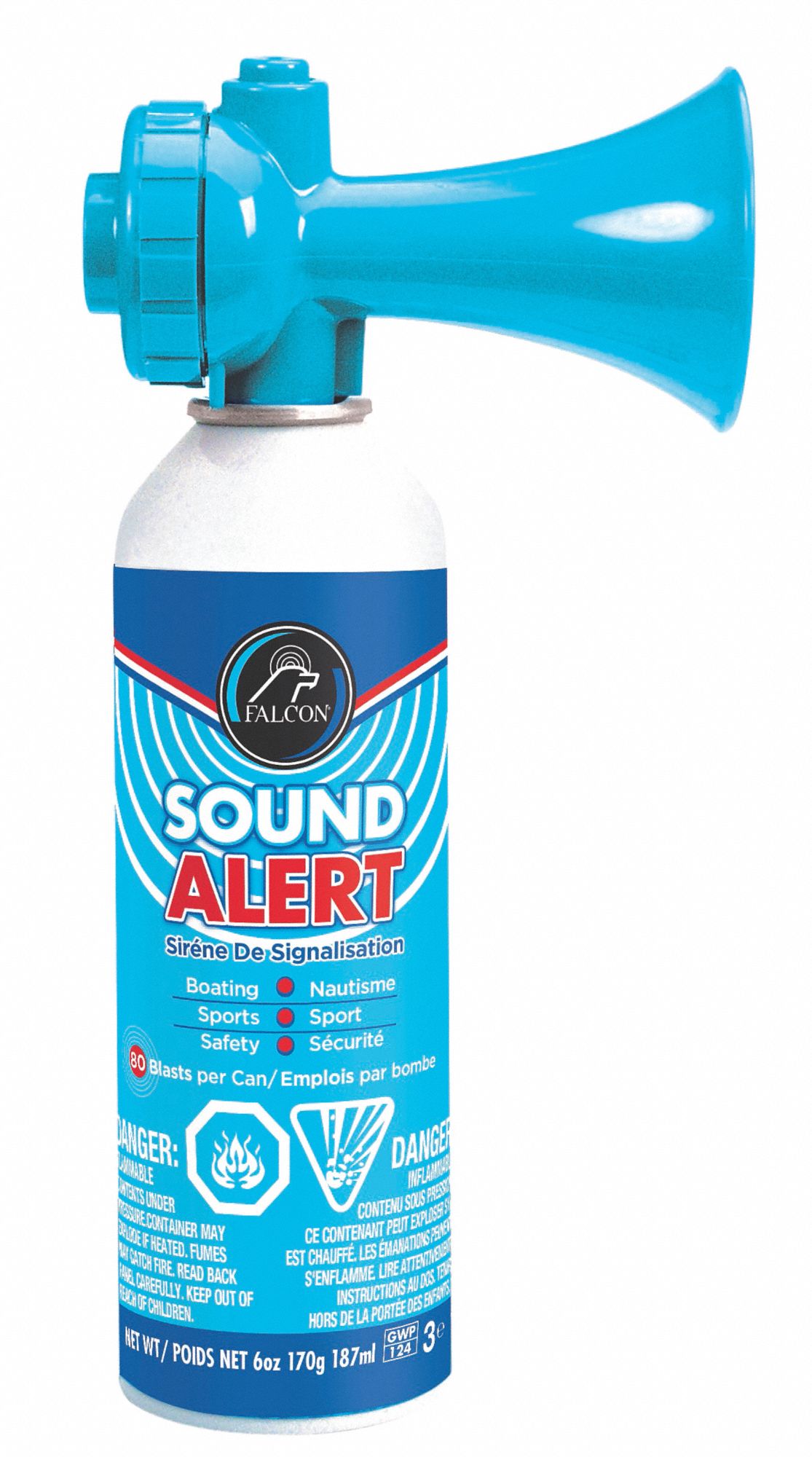 FALCON SAFETY HORN,BLUE,11" H - 4350 - FCNFSA6 | FSA6 - Grainger, Canada