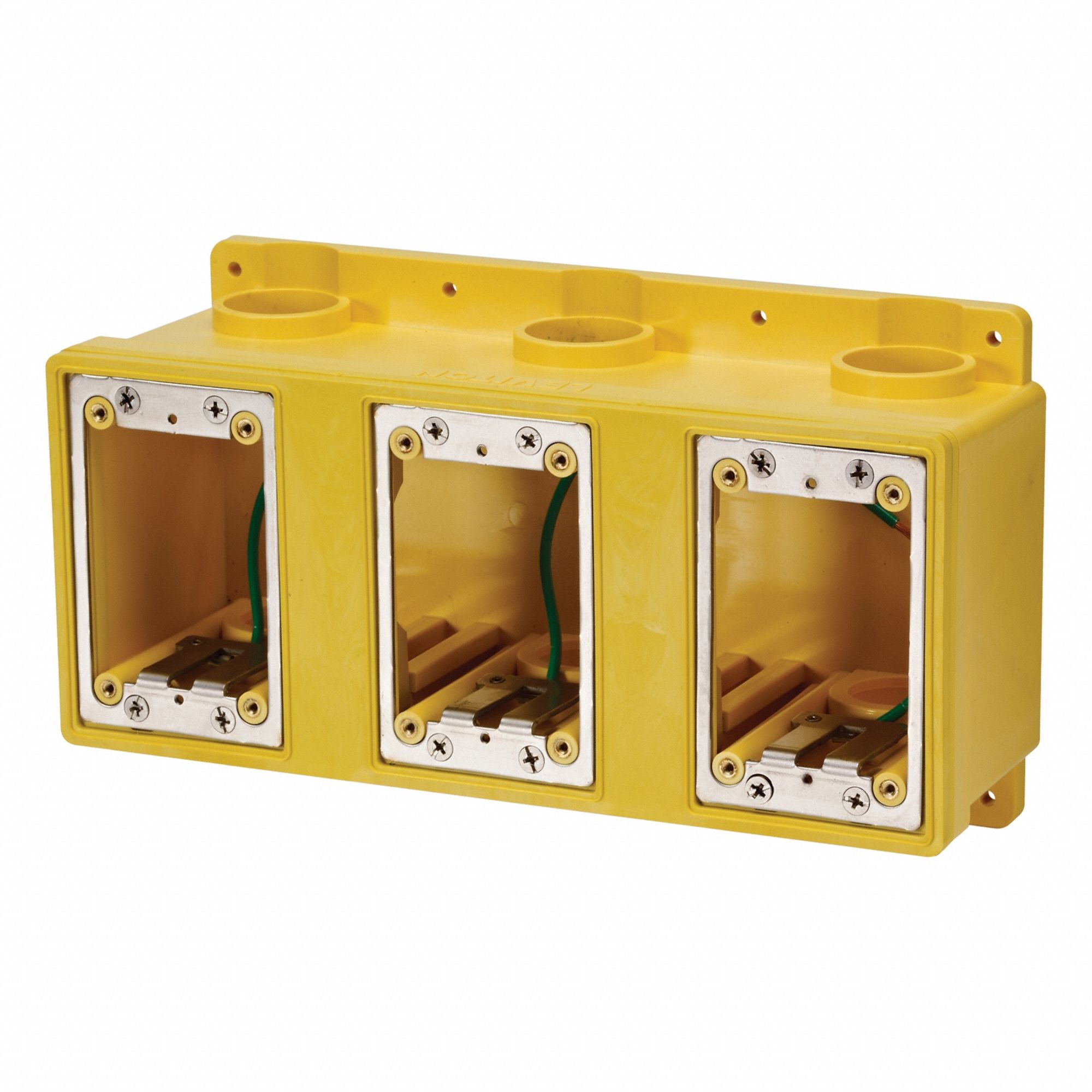 LEVITON, PVC, Rectangular, Electrical Box - 860EW7|FDBX3-YL - Grainger