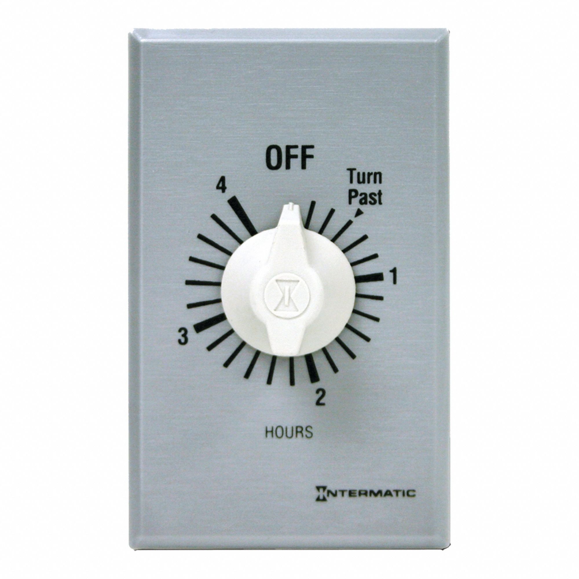 INTERMATIC, 4 hr Max, SPST, Spring-Wound Timer - 3FXC4|FF4H - Grainger