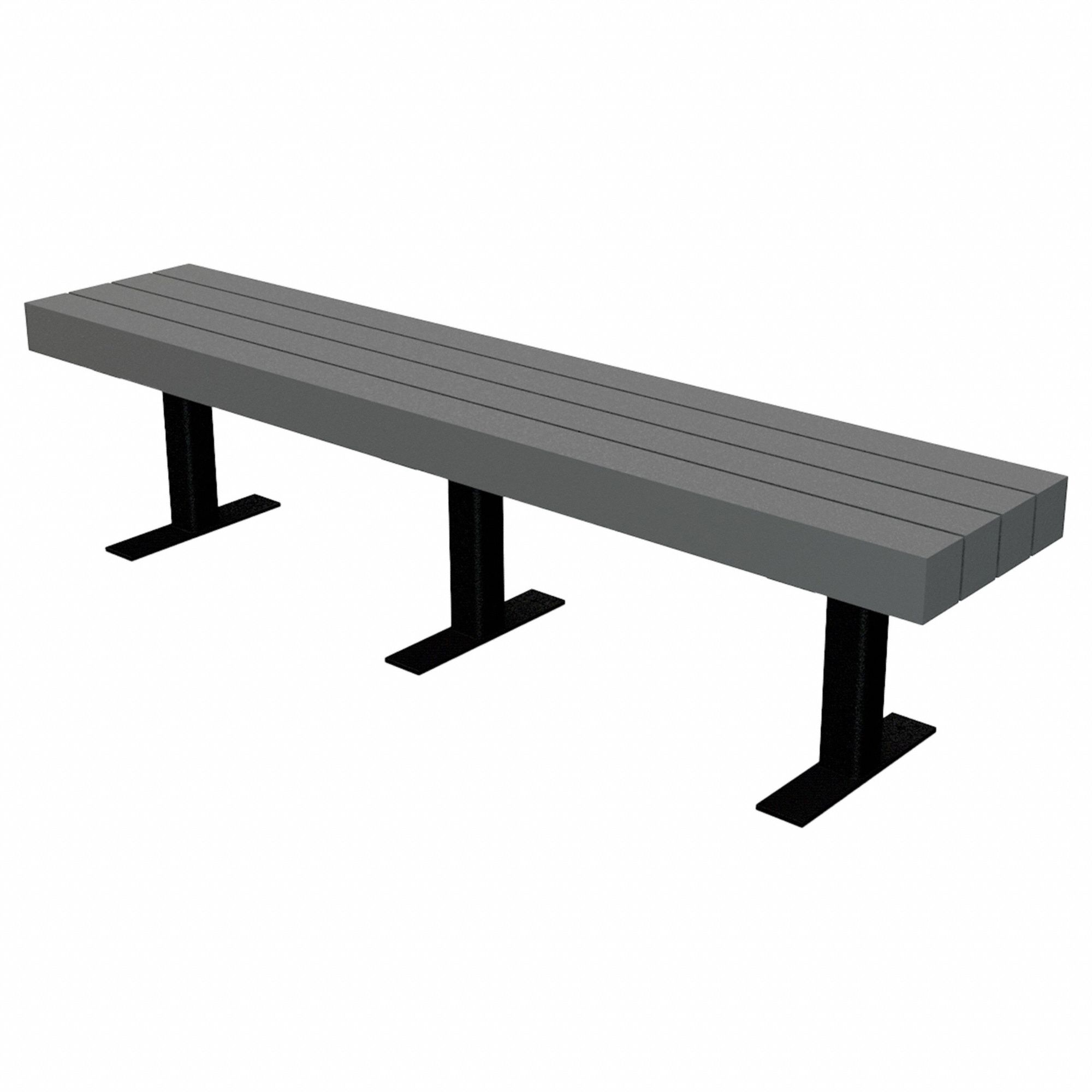 ULTRASITE, Trailside, 72 in Overall Lg, Outdoor Bench - 817K75|PB ...