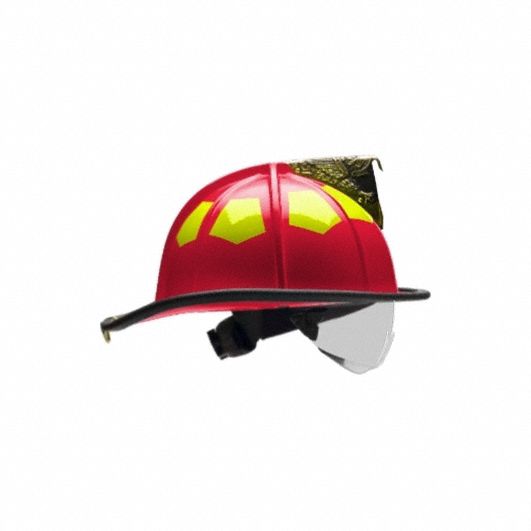 BULLARD, Red, Fiberglass, Fire Helmet - 846G87|UG6RD - Grainger