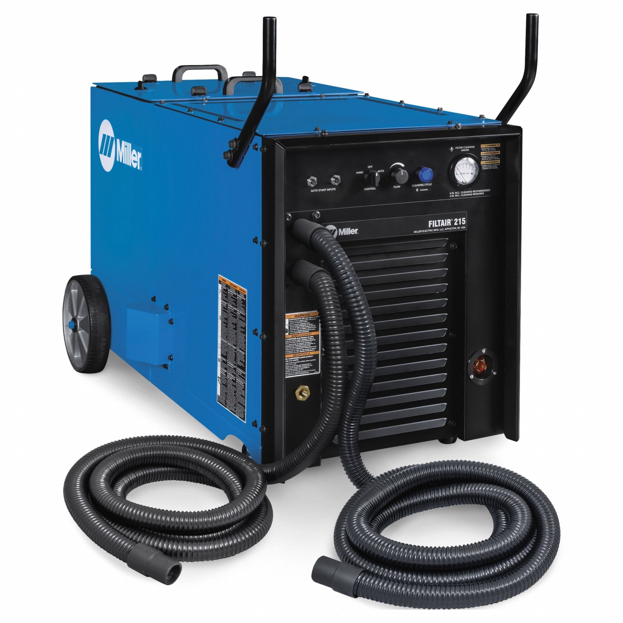 MILLER ELECTRIC, 215 cfm, 8 ft Hose Lg, Welding Fume Extractor - 811ZY4 ...