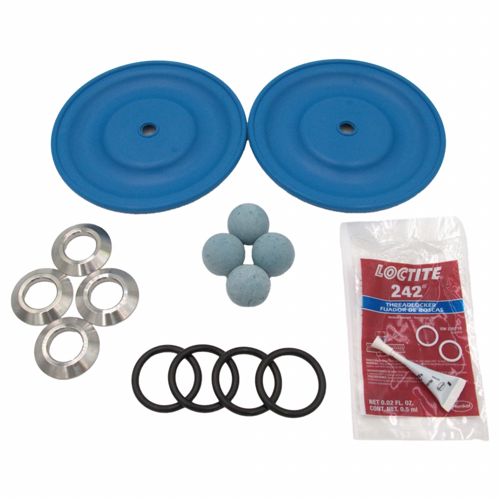 GRACO, Fluid Section Repair Kit, Air Operated Double Diaphragm Pump ...