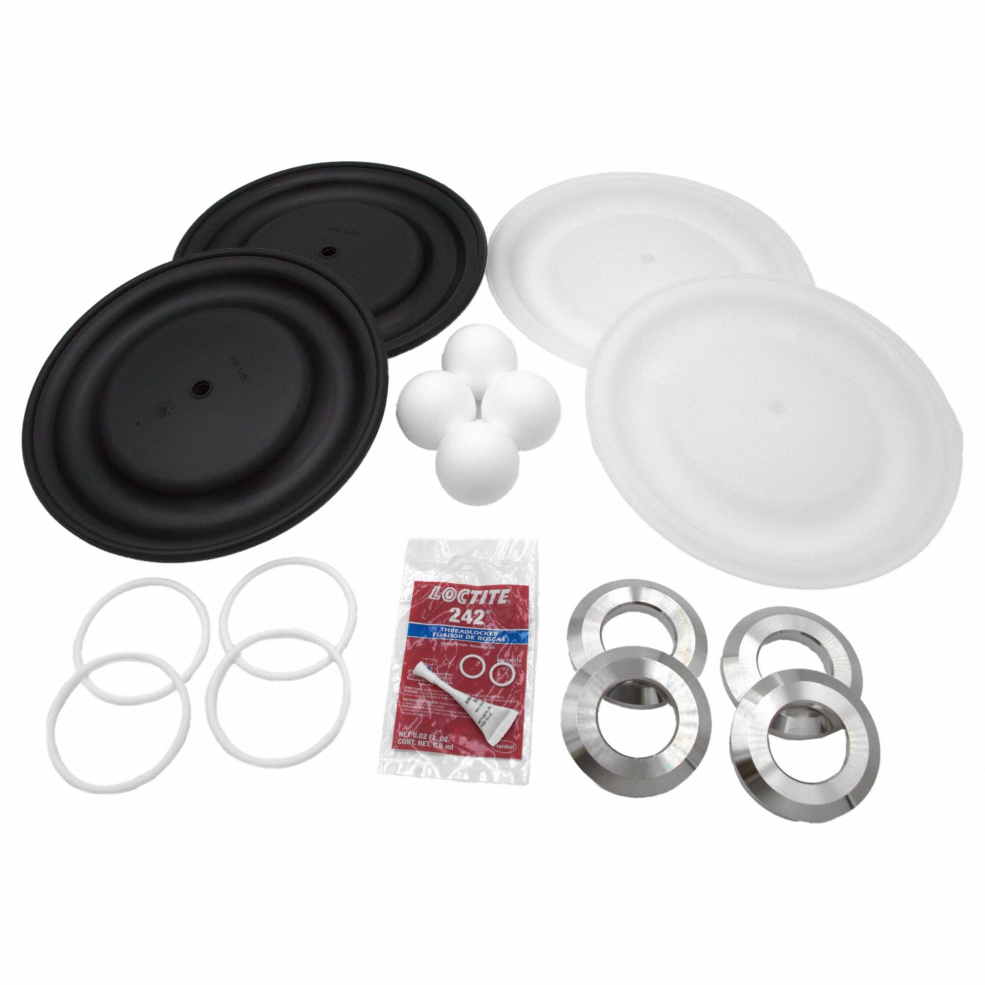 GRACO, Fluid Section Repair Kit, Air Operated Double Diaphragm Pump ...