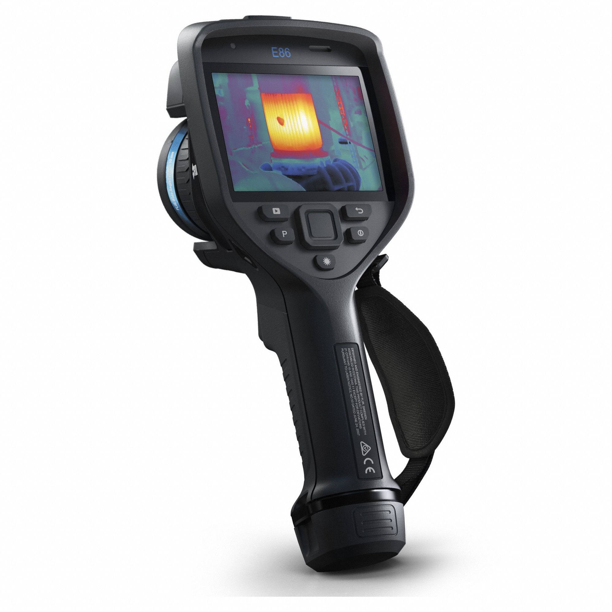 FLIR, 14° x 10°/24° x 18°, SD Card/USB/Wireless, Infrared Camera ...