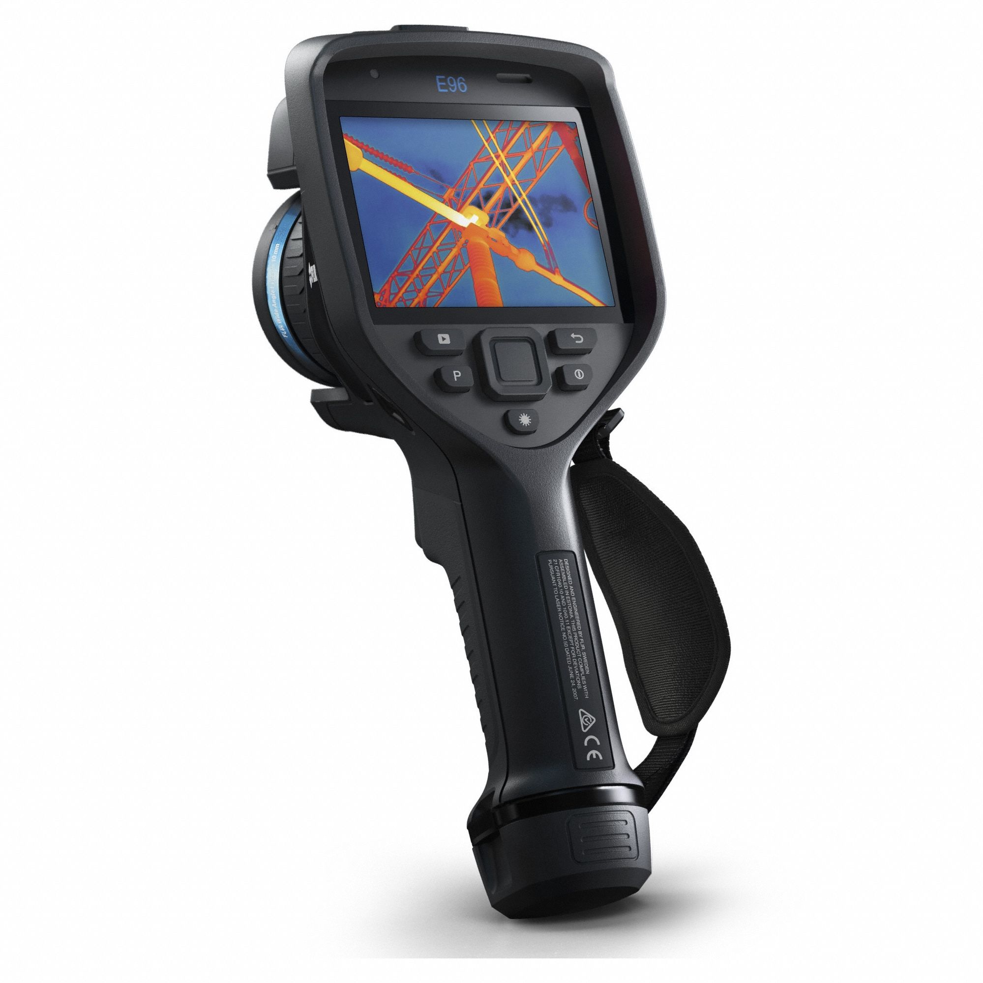 FLIR, 14° x 10°/24° x 18°, SD Card/USB/Wireless, Infrared Camera ...