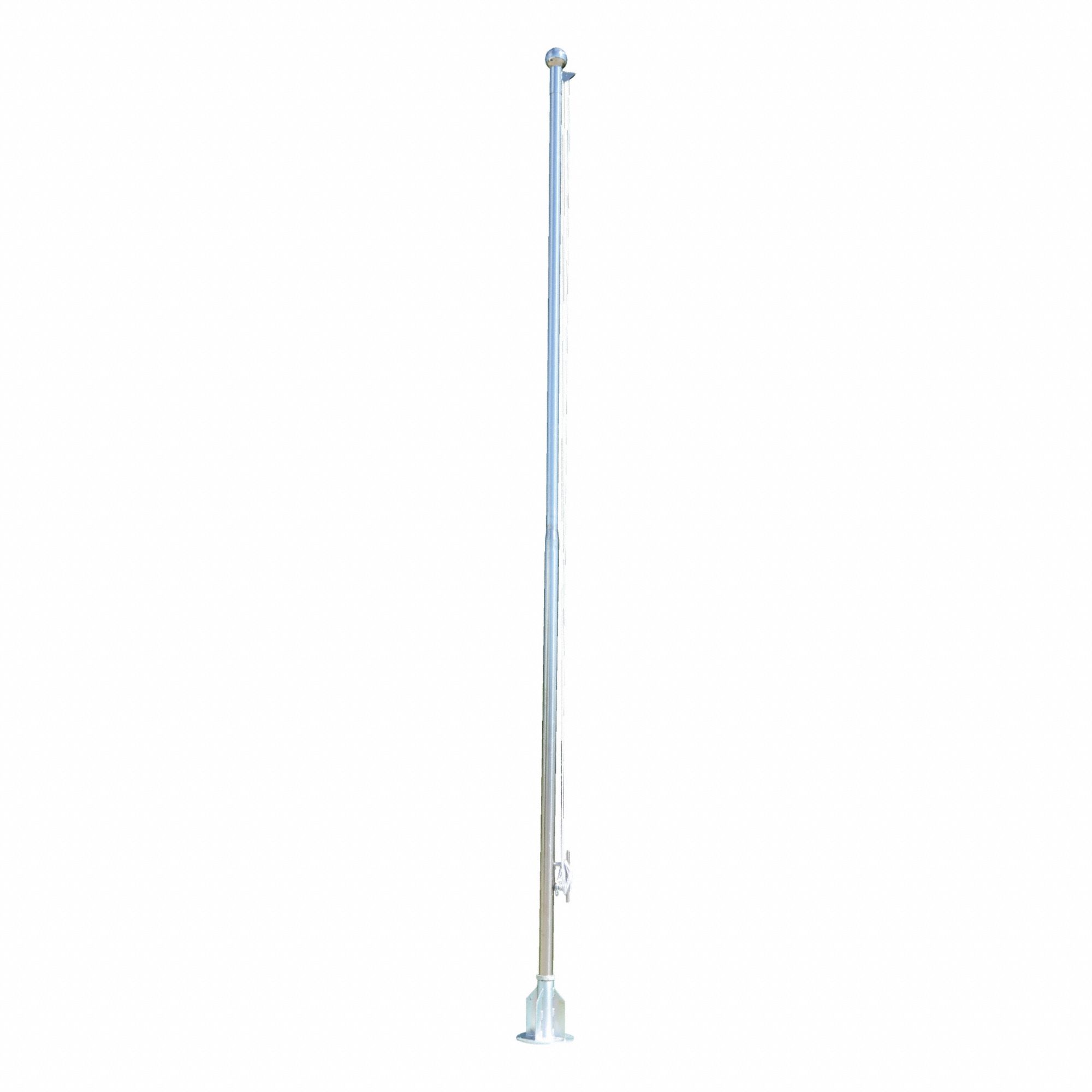 Steel, 20 ft Overall Ht, Flag Pole - 846TU7|FLP-20-SS - Grainger