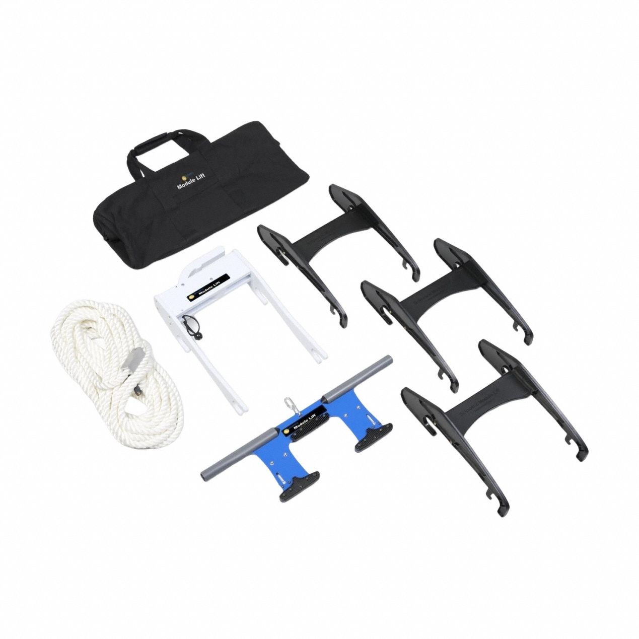 FLUKE, (3) Ramps/60 ft Rope/Duffle Bag/Module Handle Assembly/Pulley ...