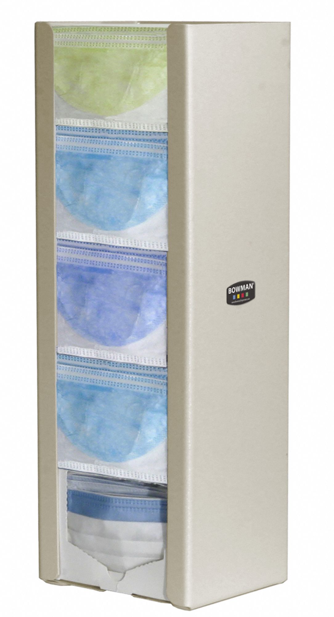 BOWMAN DISPENSERS, ABS Plastic, Beige, Respiratory Equipment Dispenser ...