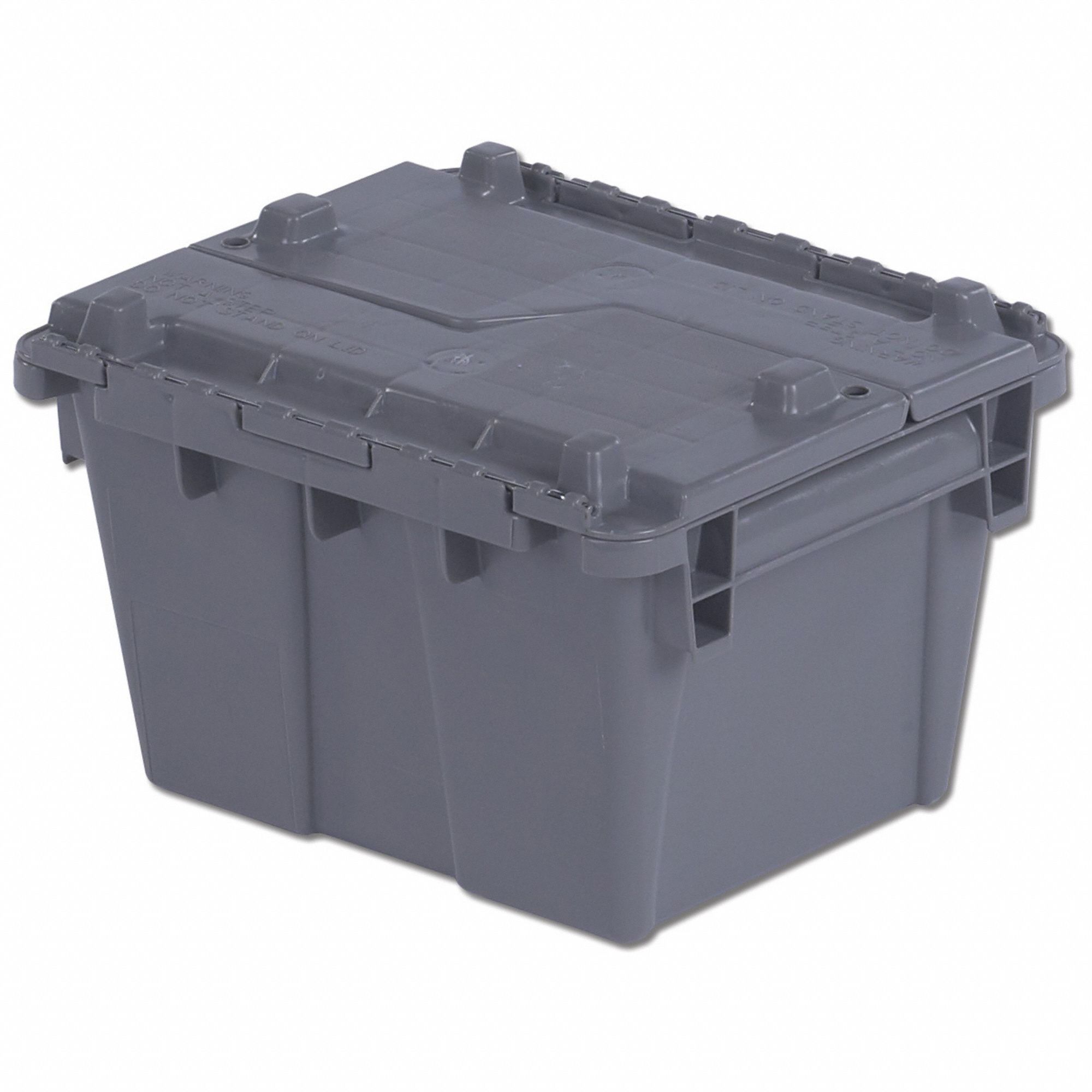 ORBIS, 2.2 gal, 11 3/4 in x 9 3/4 in x 7 3/4 in, Attached Lid Tote ...