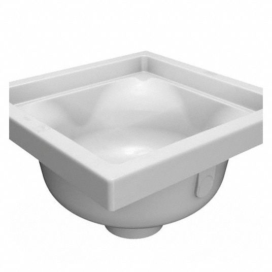 ZURN, 14 in Overall Wd, 14 in Overall Lg, Floor Sink - 843H42|FS12-6 ...