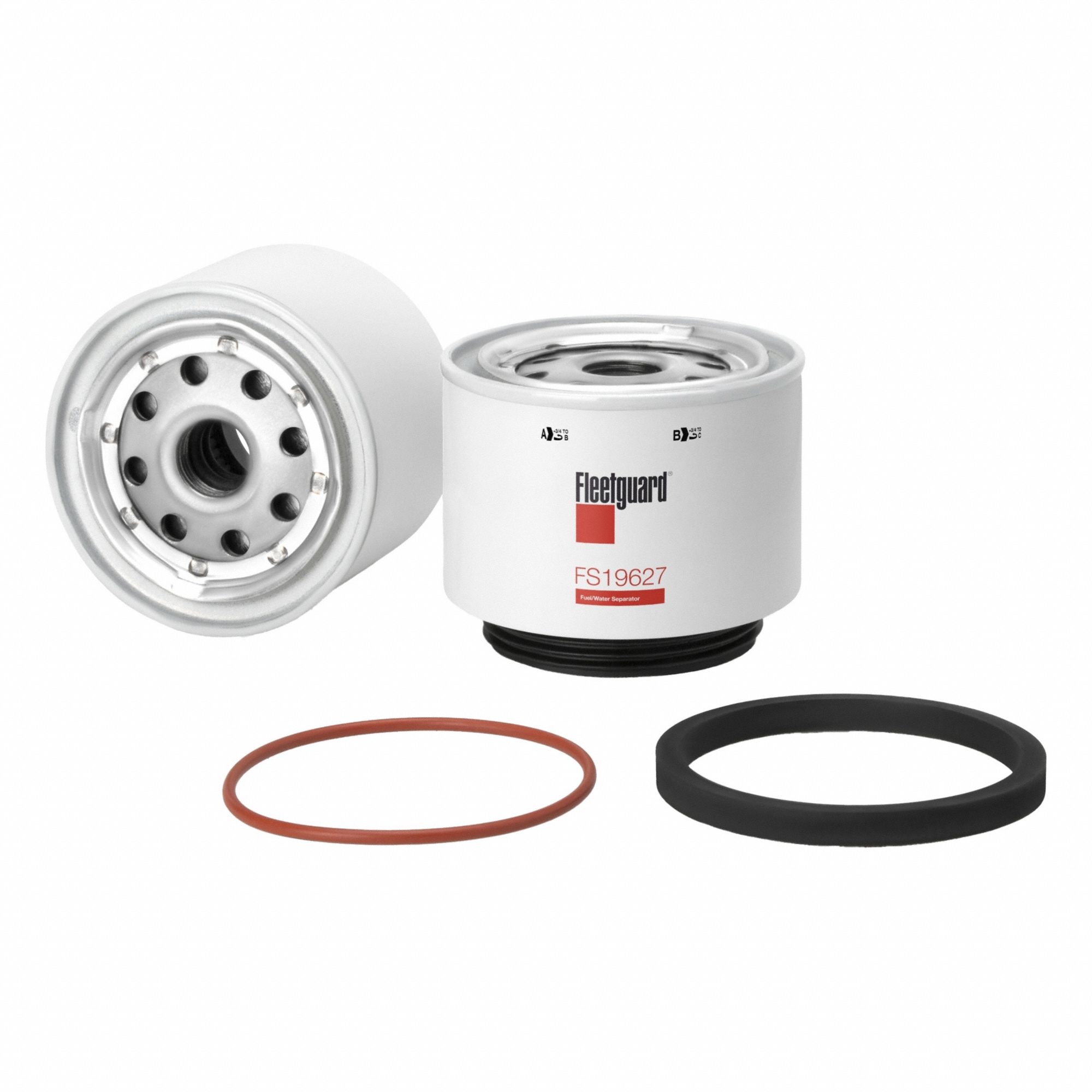 FLEETGUARD, Spin-On, 9 7/8 in Overall Lg, Automotive Fuel/Water ...