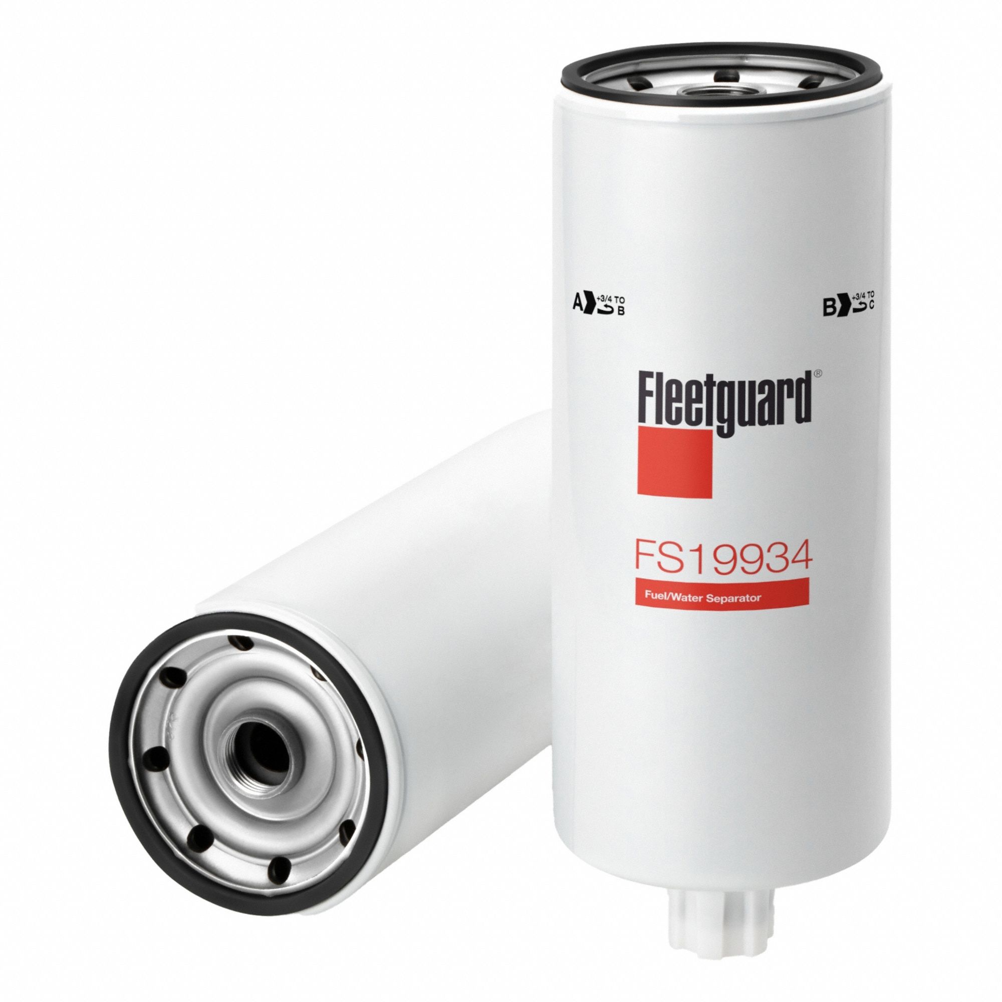 FLEETGUARD, Spin-On, 11 1/2 in Overall Lg, Fuel Filter - 887JZ1|FS19934 ...