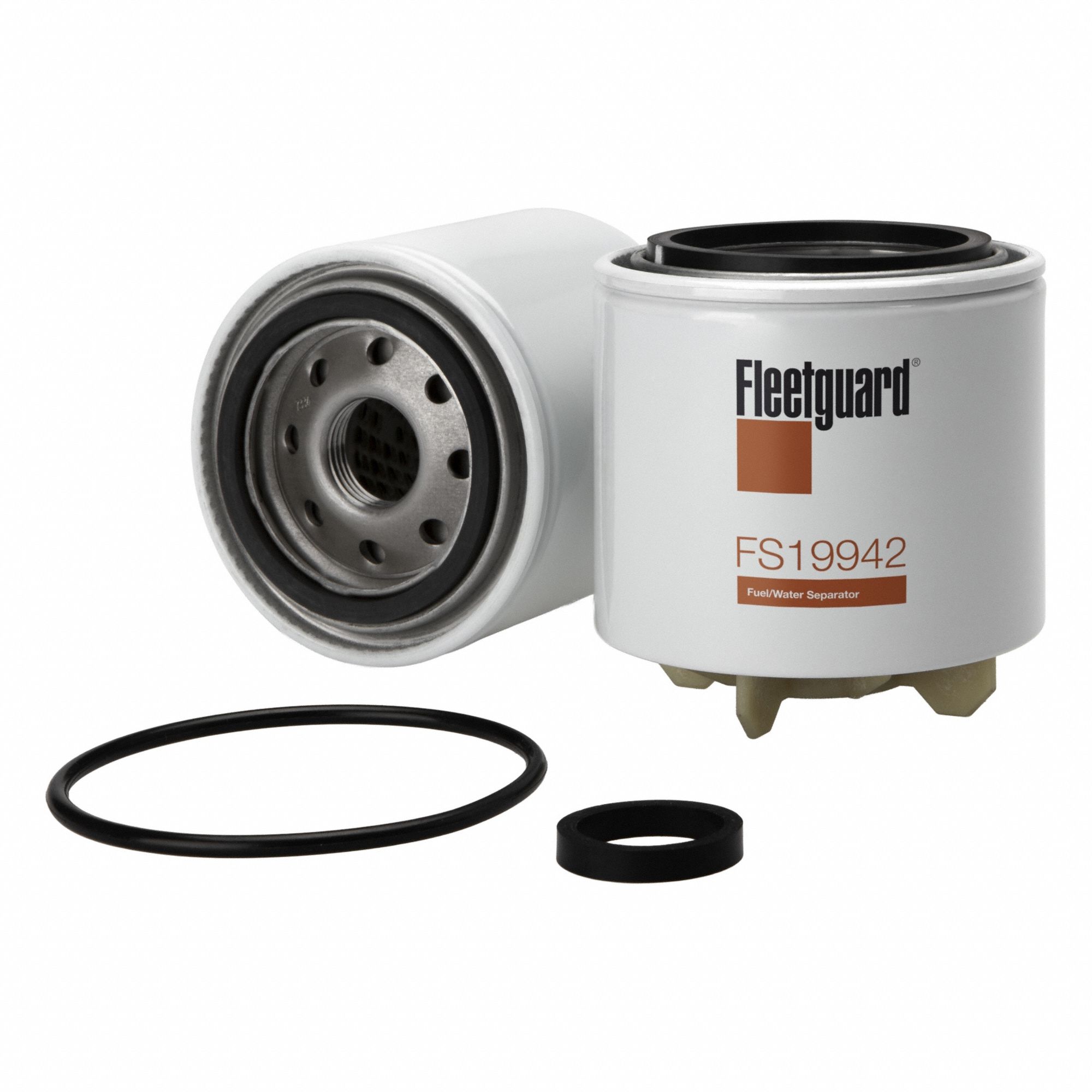 FLEETGUARD, Spin-On, 1"-14 Thread Size, Fuel Filter - 887JZ2|FS19942 ...