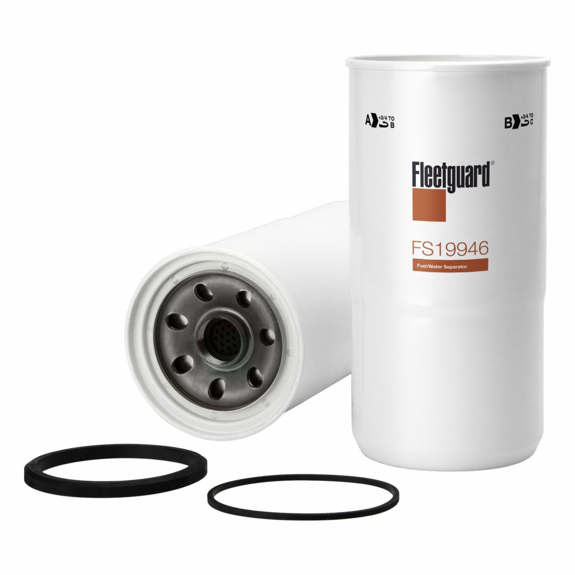 FLEETGUARD, Spin-On, 16 in Overall Lg, Automotive Fuel/Water Separator ...