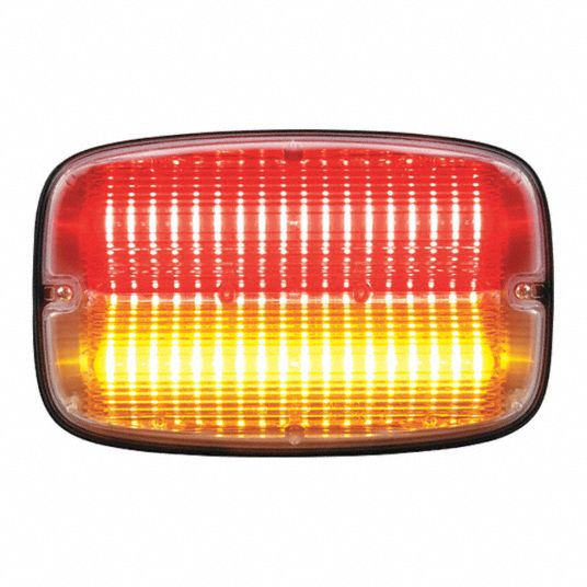 FEDERAL SIGNAL, Perimeter Flashing Warning Light, Amber/Red, Warning ...
