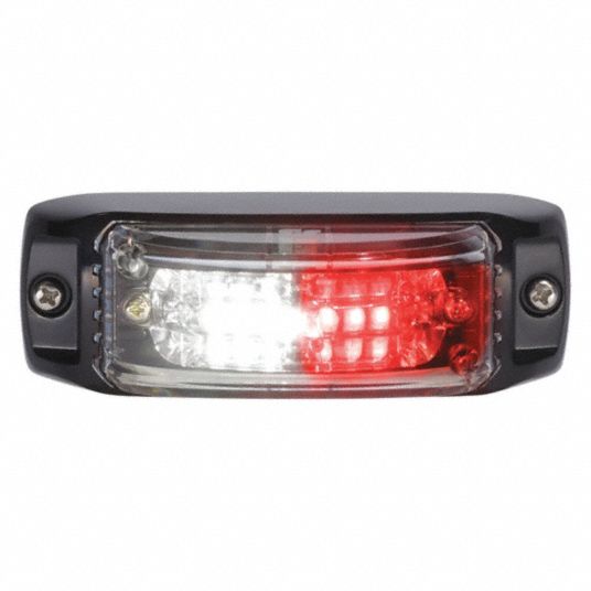 FEDERAL SIGNAL, Perimeter Flashing Warning Light, Red/White, Warning ...