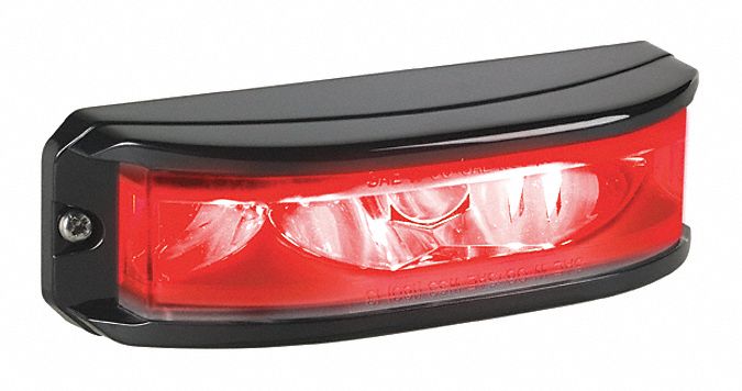 FEDERAL SIGNAL, Perimeter Flashing Warning Light, Red/White, Warning ...