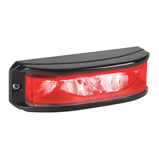 FEDERAL SIGNAL, Perimeter Flashing Warning Light, Red/White, Warning ...