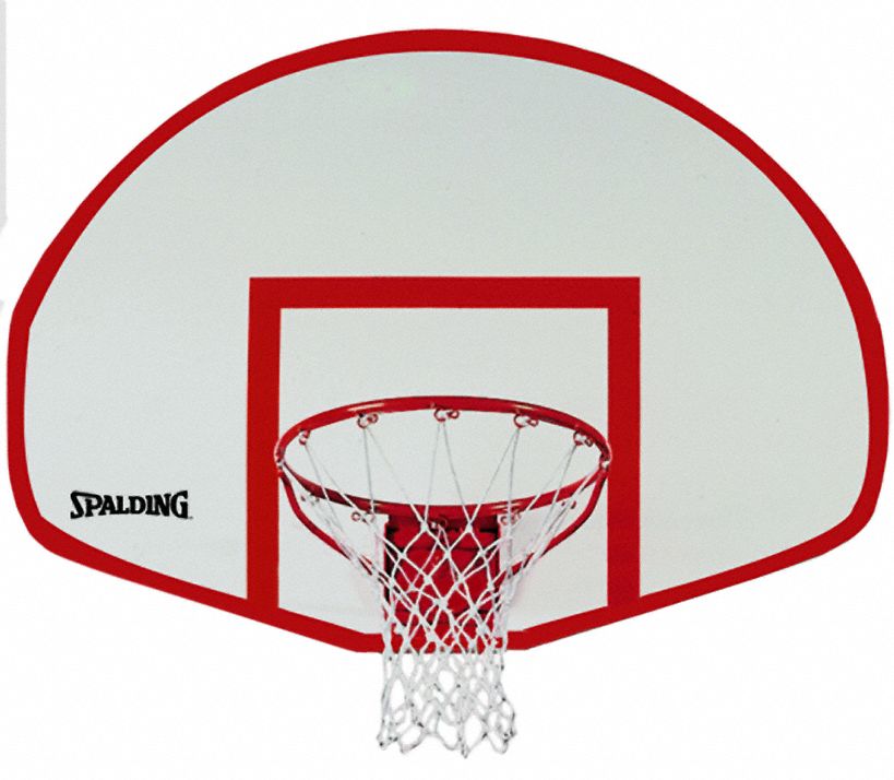 SPALDING, Fiberglass, 39 in Overall Ht, Basketball Backboard - 817L59 ...