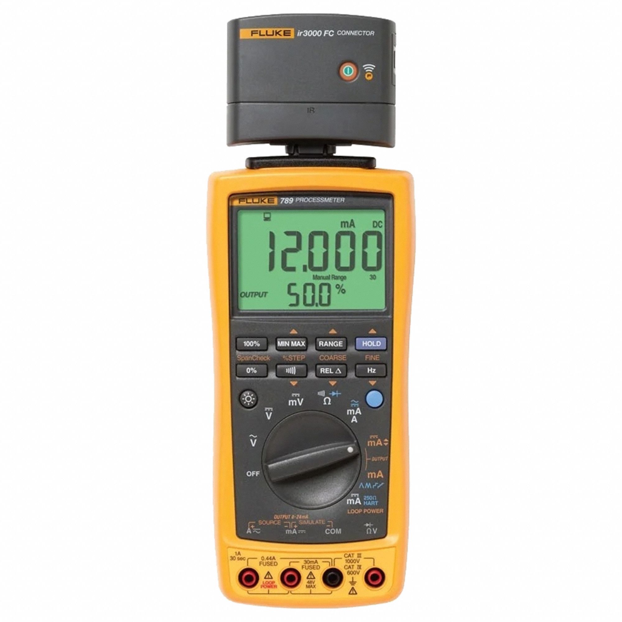 FLUKE, FLK-789/IR3000 BU, AC Current/AC Volt/Continuity/DC Volt/Diode ...