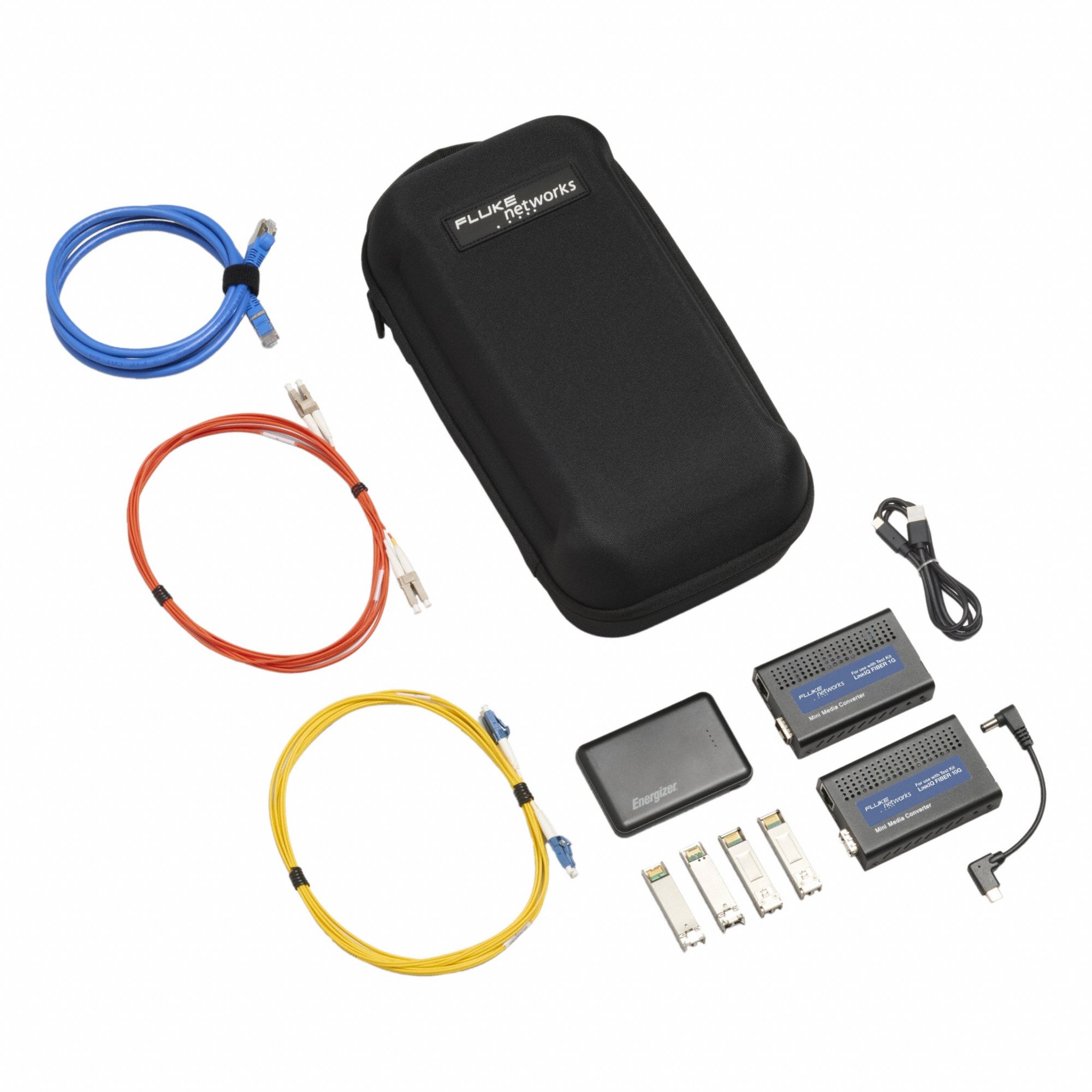 FLUKE NETWORKS, Fiber Kit, LinkIQ Testers, Fiber Kit - 849TT4|FMC-10G ...