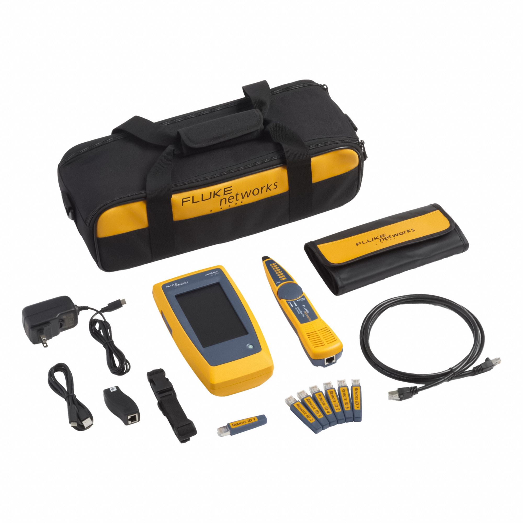 FLUKE NETWORKS, LIQ-DUO-KIT-6PK, Cable Network Tester, Cable Network ...