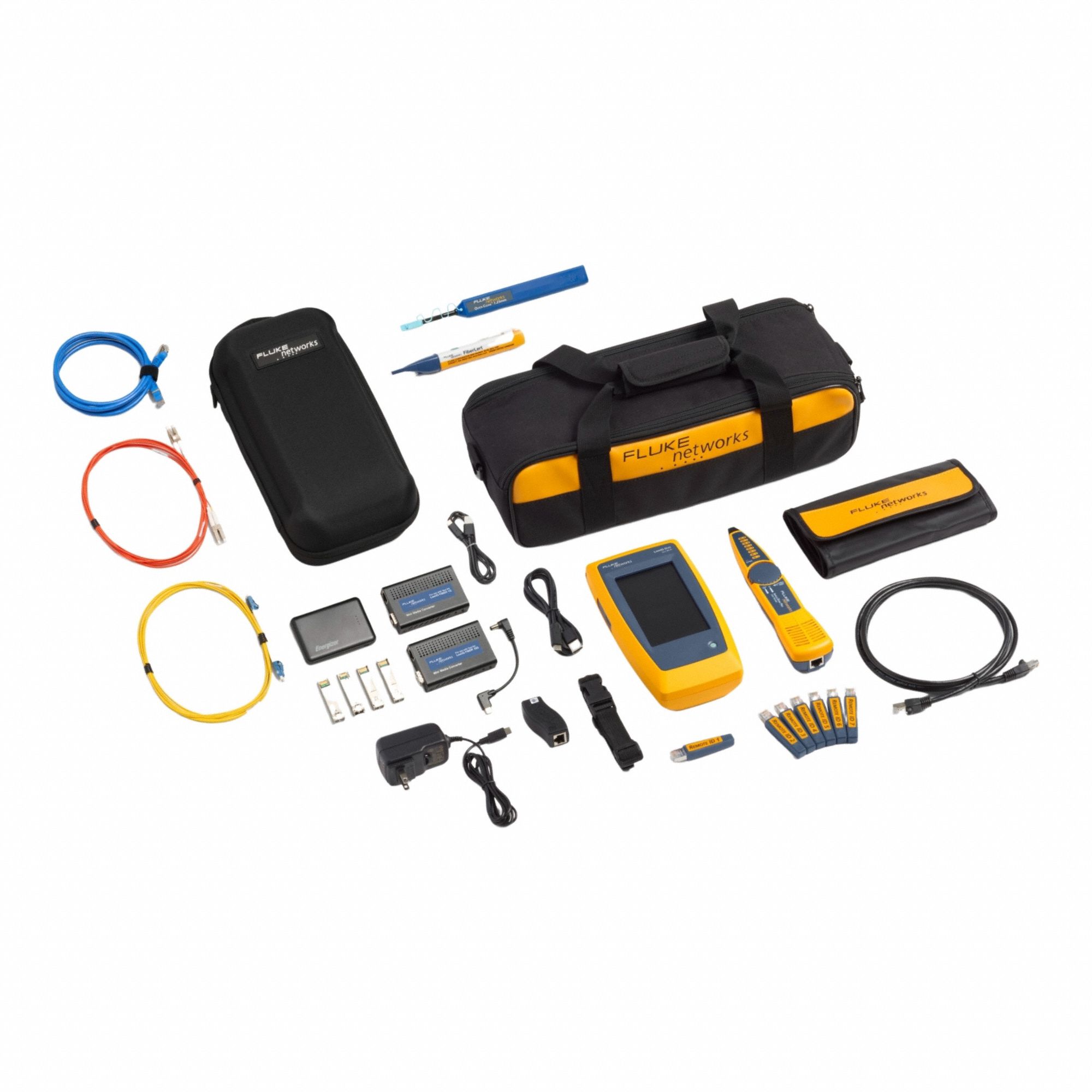 FLUKE NETWORKS, LIQ-DUO-KIT-FMC, Cable Network Tester, Cable Network ...