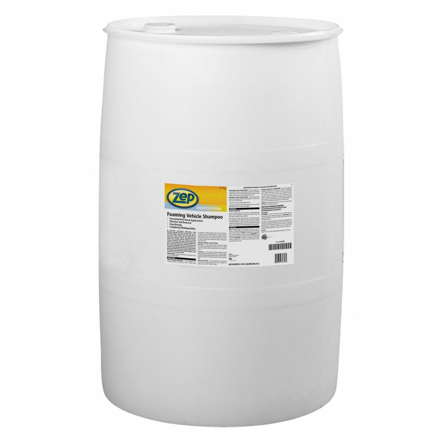 ZEP PROFESSIONAL, 55 gal, Drum, Car Wash Detergent - 4UZD8|1041626 ...