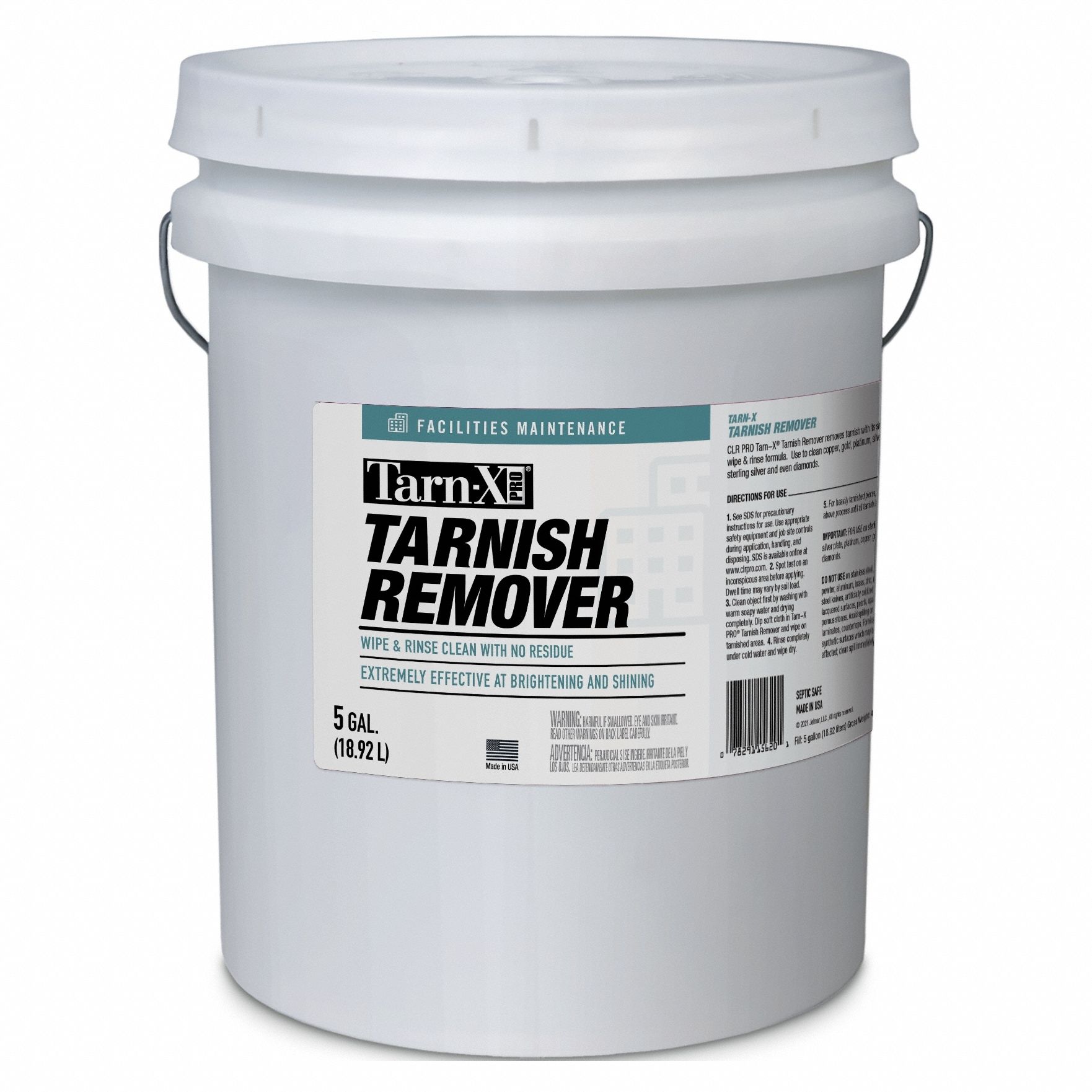 Bucket, 5 gal Container Size, Tarnish Remover - 4LEZ5|G-TX-5 - Grainger