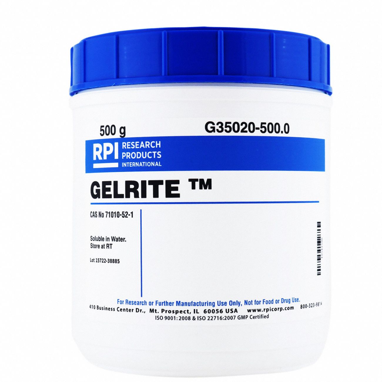 Lab, 500 g, Gelrite - 31FY69|G35020-500.0 - Grainger