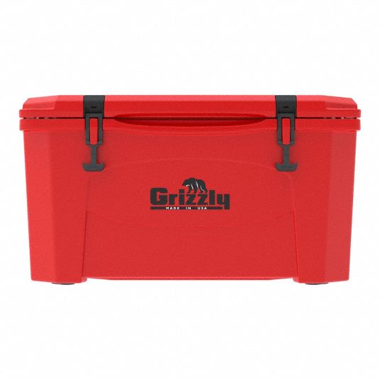 GRIZZLY COOLERS, Red, 42 Cans, Grizzly Cooler 45qt Red - 824LU0|4400739 ...