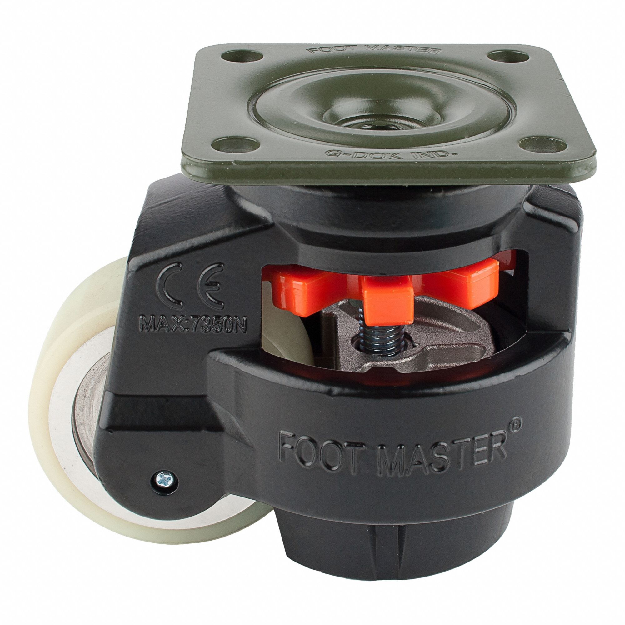 FOOT MASTER, Polyurethane Tread, 75 mm Wheel Dia, Plate Caster - 819TF2 ...