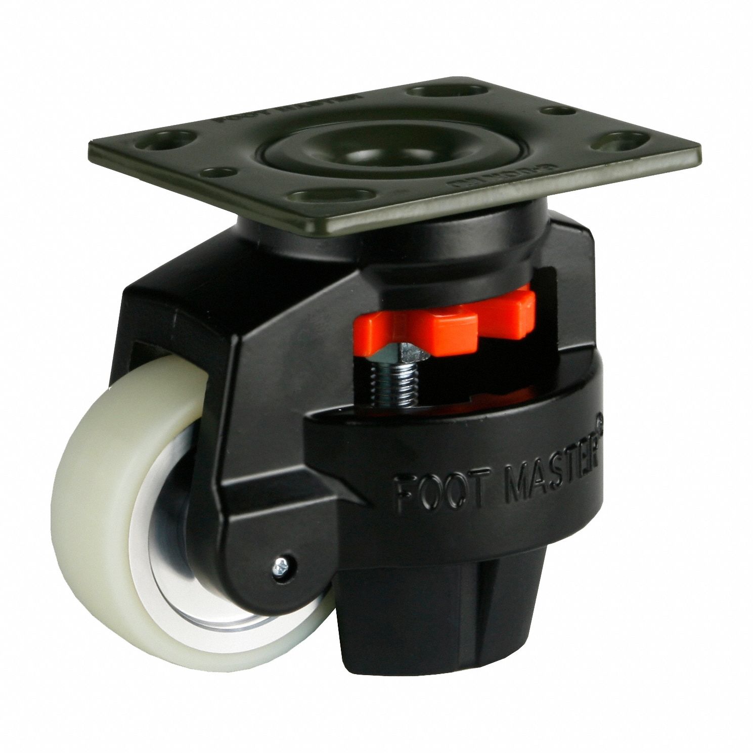 FOOT MASTER, Polyurethane Tread, 75 mm Wheel Dia, Plate Caster - 819TL5 ...