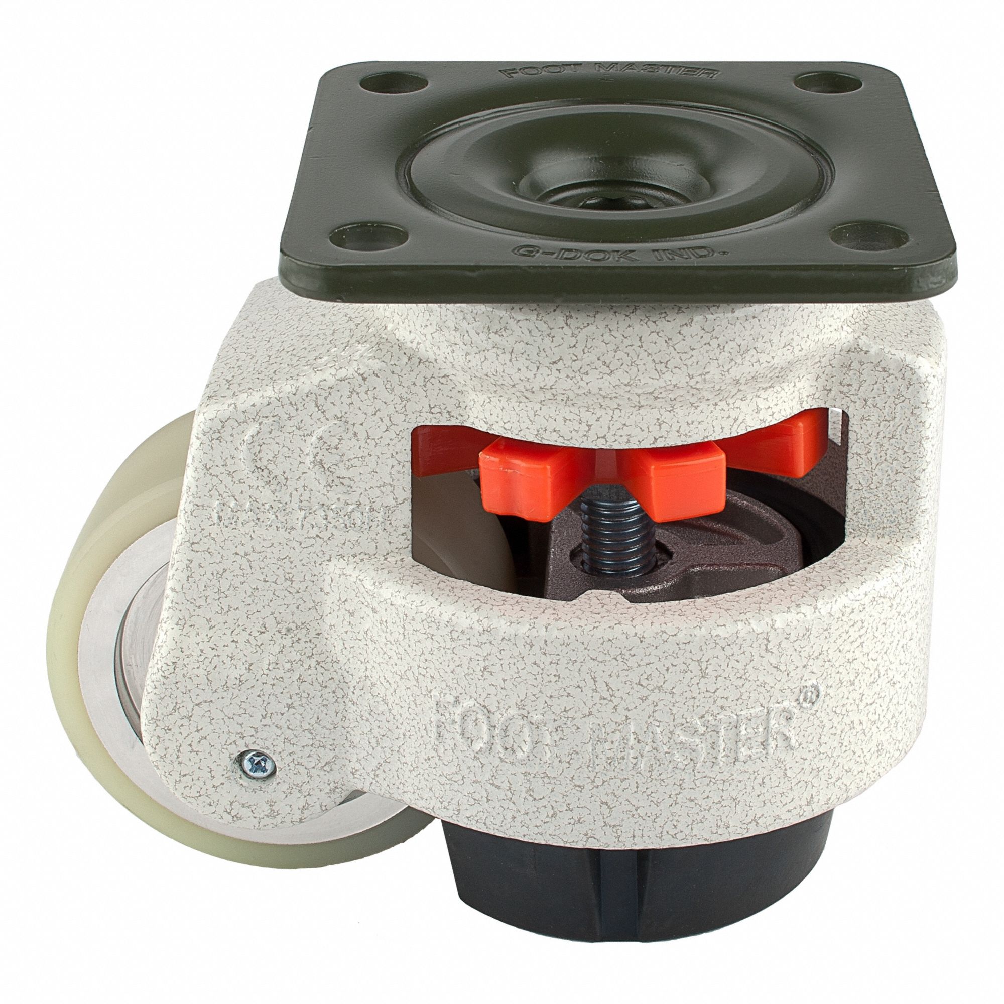 FOOT MASTER, Polyurethane Tread, 75 mm Wheel Dia, Plate Caster - 819TL2 ...