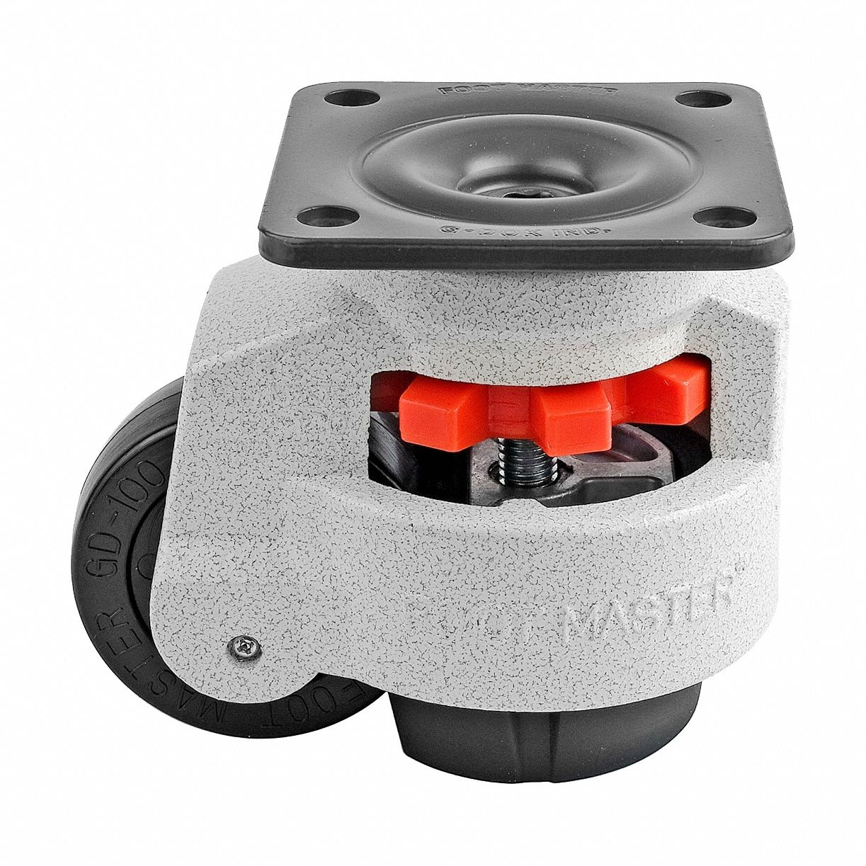 FOOT MASTER, Nylon Tread, 75 mm Wheel Dia, Plate Caster - 819TH5|GD-100 ...