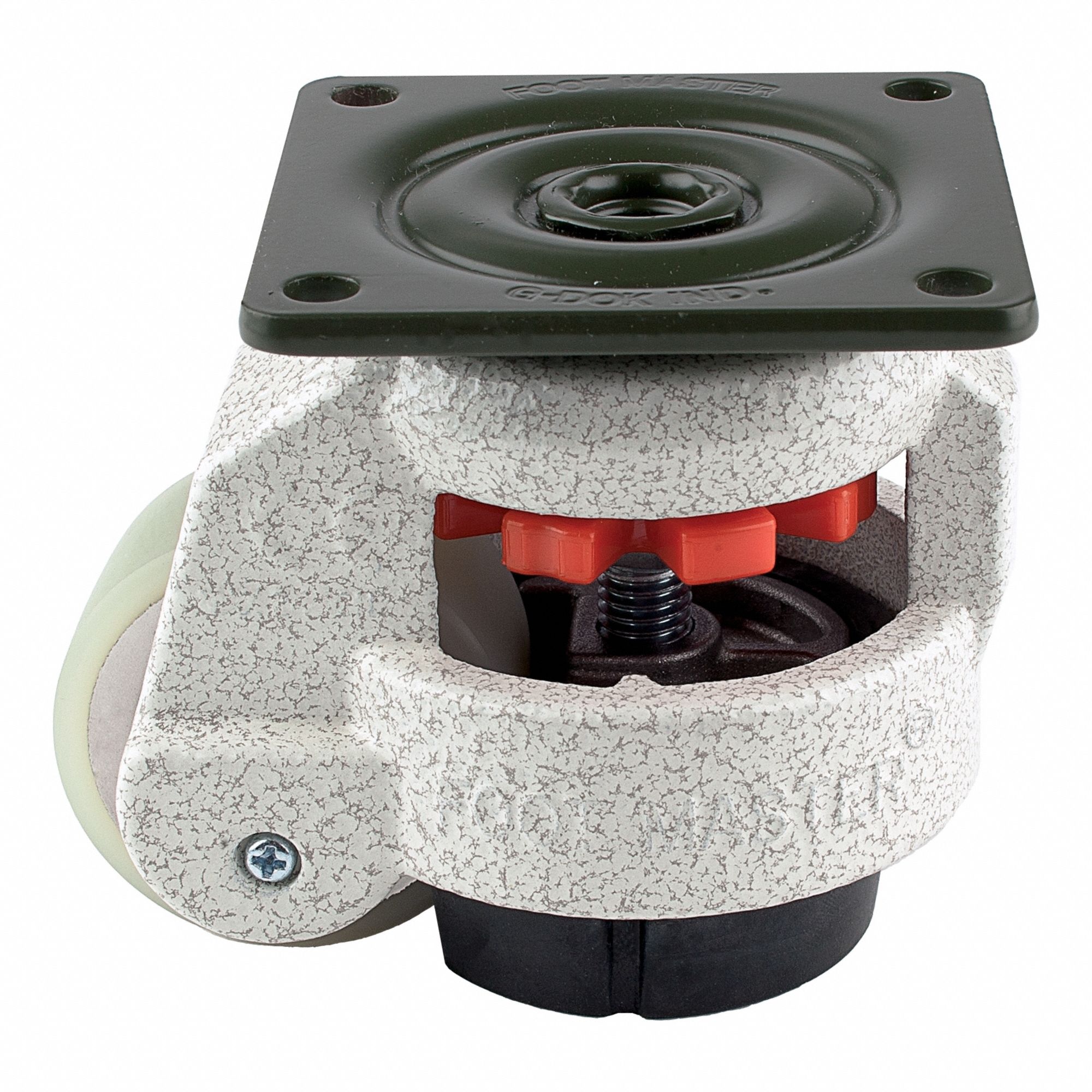 FOOT MASTER, Polyurethane Tread, 50 mm Wheel Dia, Plate Caster - 819TF4 ...