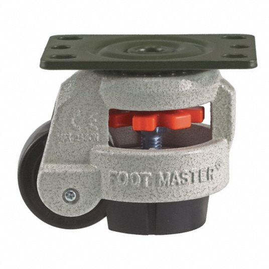 FOOT MASTER, Nylon Tread, 50 mm Wheel Dia, Plate Caster - 819TM5|GD-60 ...
