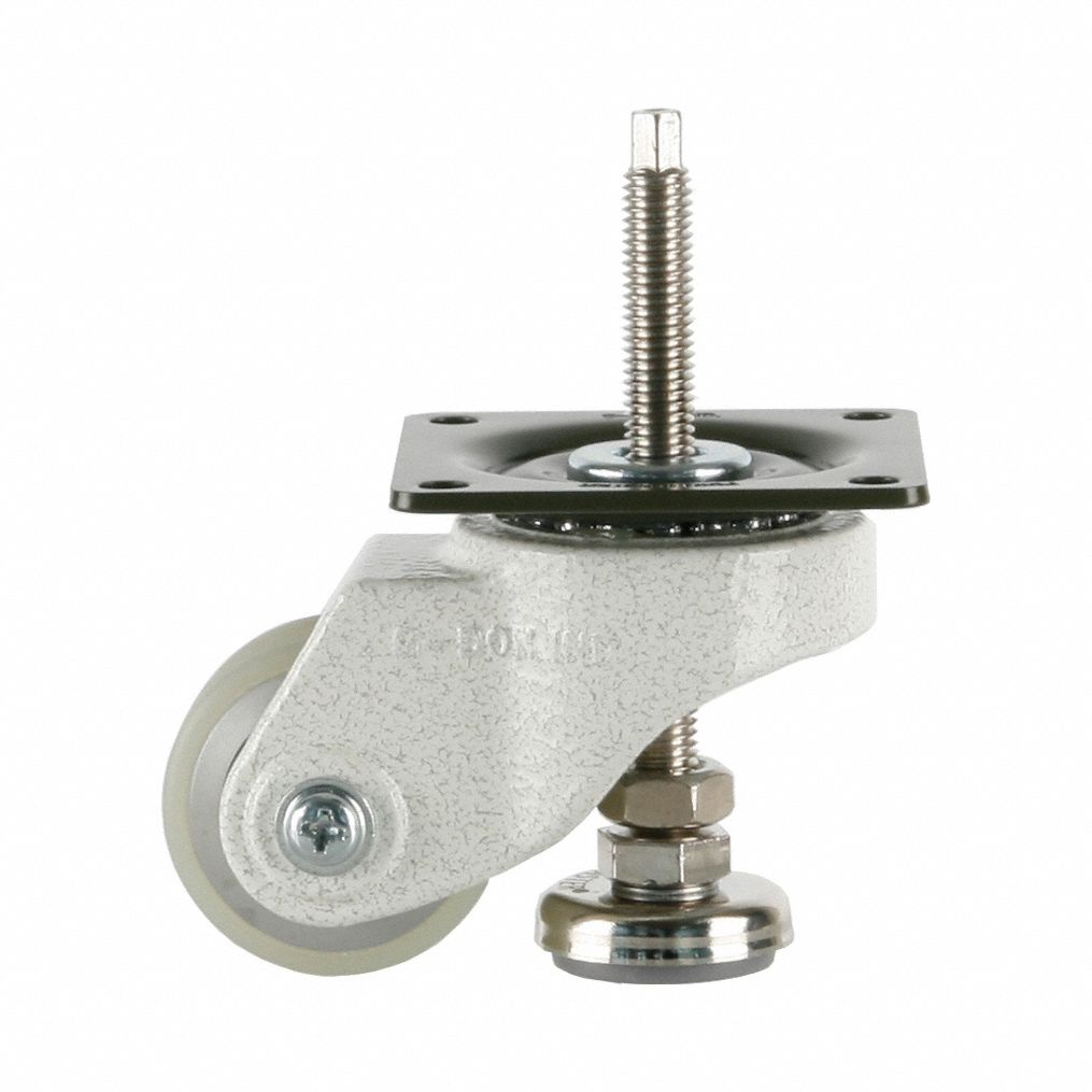 FOOT MASTER, Polyurethane Tread, 50 mm Wheel Dia, Plate Caster - 819TM7 ...