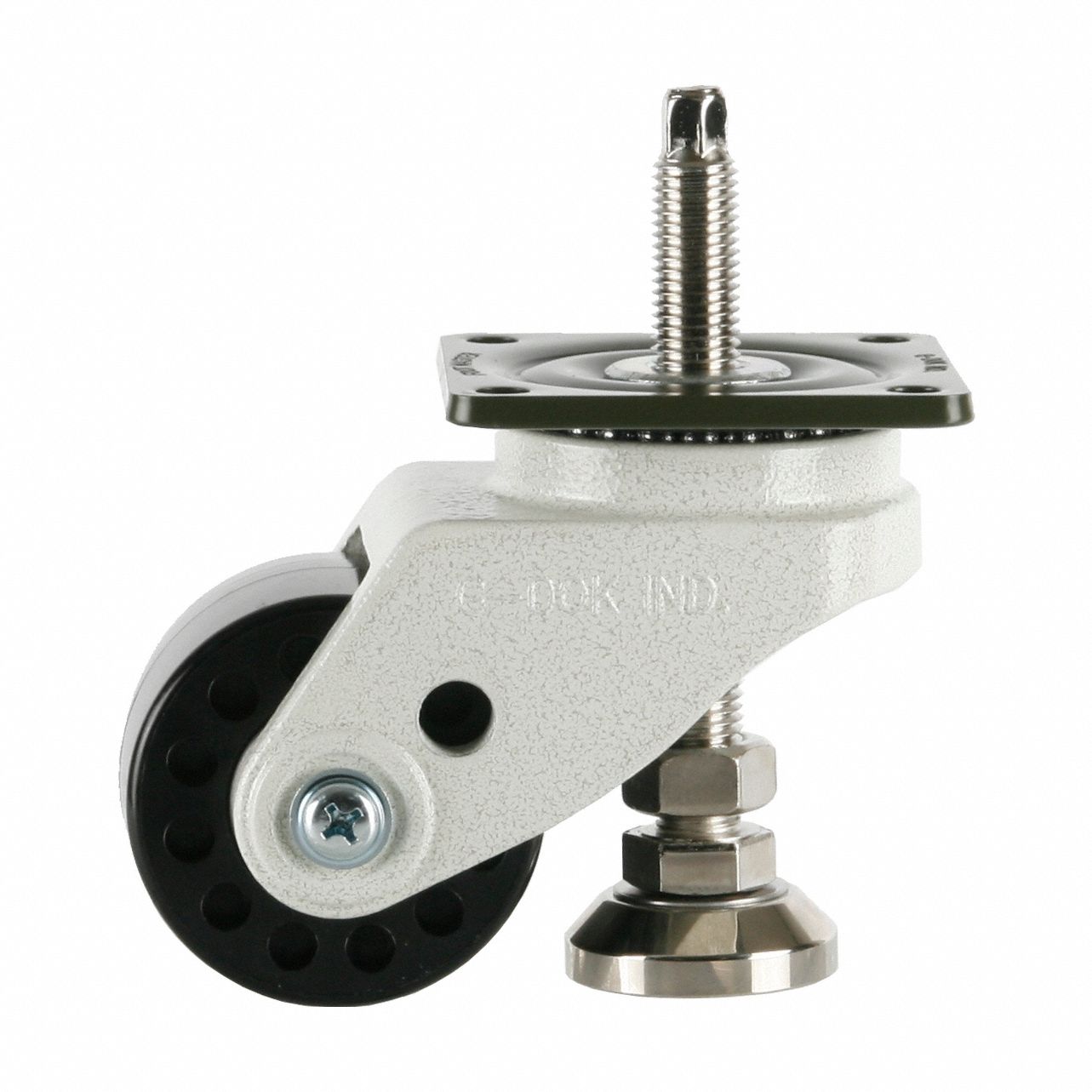 FOOT MASTER, Nylon Tread, 75 mm Wheel Dia, Plate Caster - 819TN9|GDH-75 ...