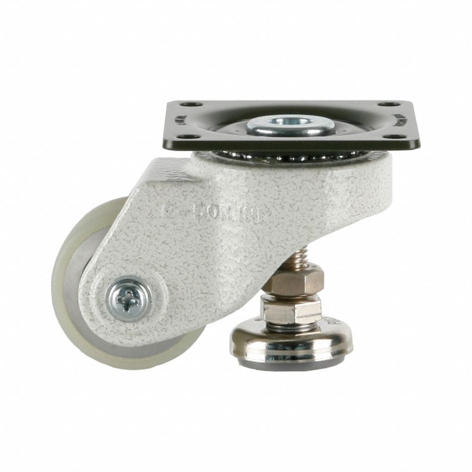 FOOT MASTER, Polyurethane Tread, 50 mm Wheel Dia, Plate Caster - 819TP5 ...