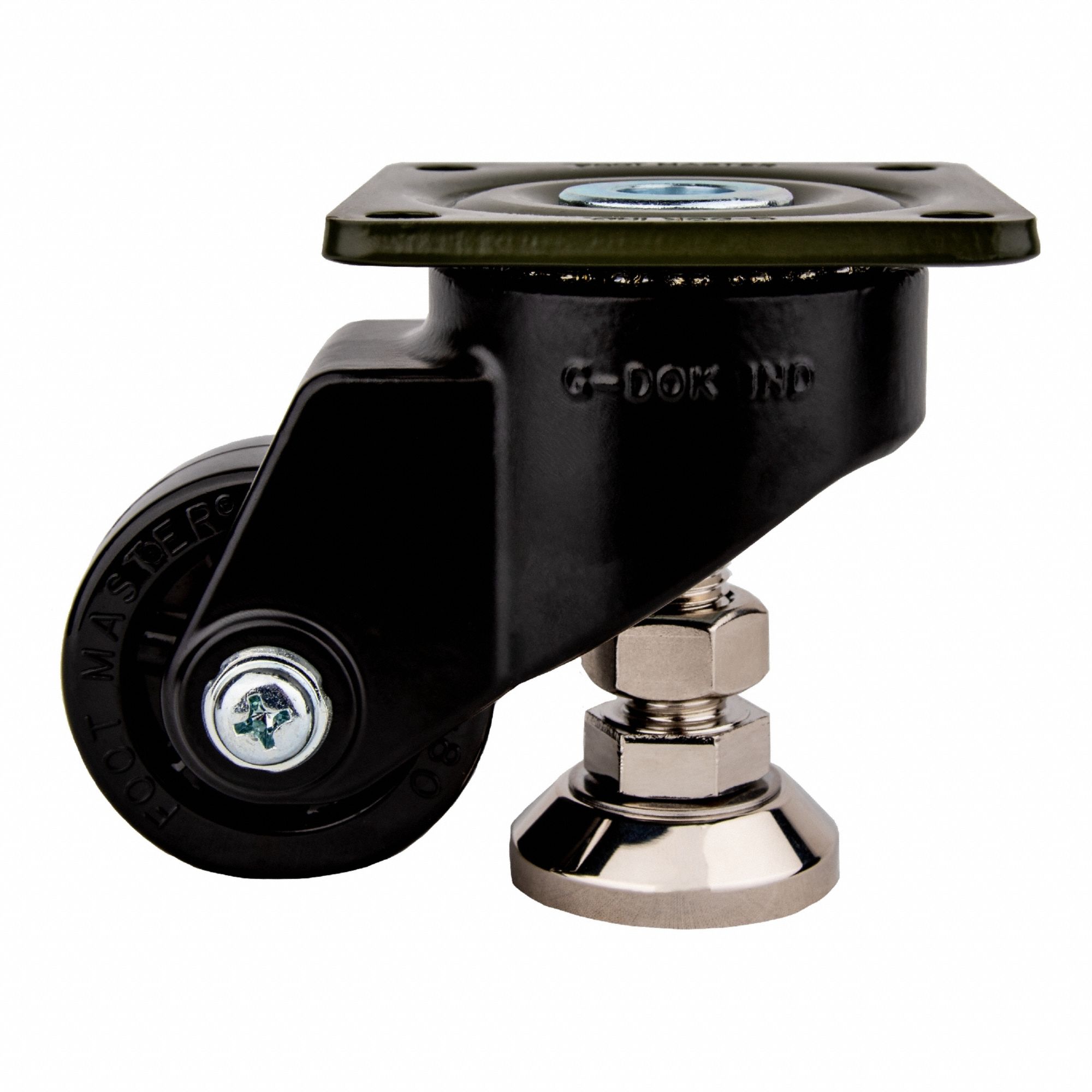 FOOT MASTER, Nylon Tread, 63 mm Wheel Dia, Plate Caster - 819TR6|GDL-65 ...