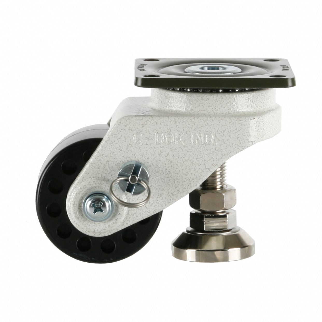 FOOT MASTER, Nylon Tread, 75 mm Wheel Dia, Plate Caster - 819TR9|GDL-75 ...