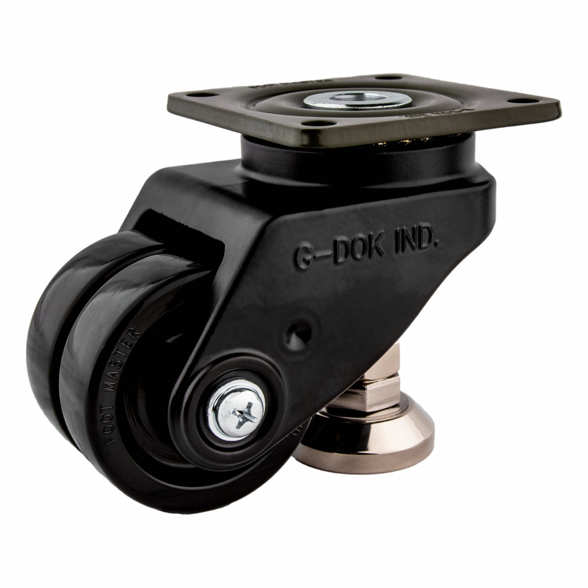 FOOT MASTER, Nylon Tread, 72 mm Wheel Dia, Plate Caster - 819TT2 ...