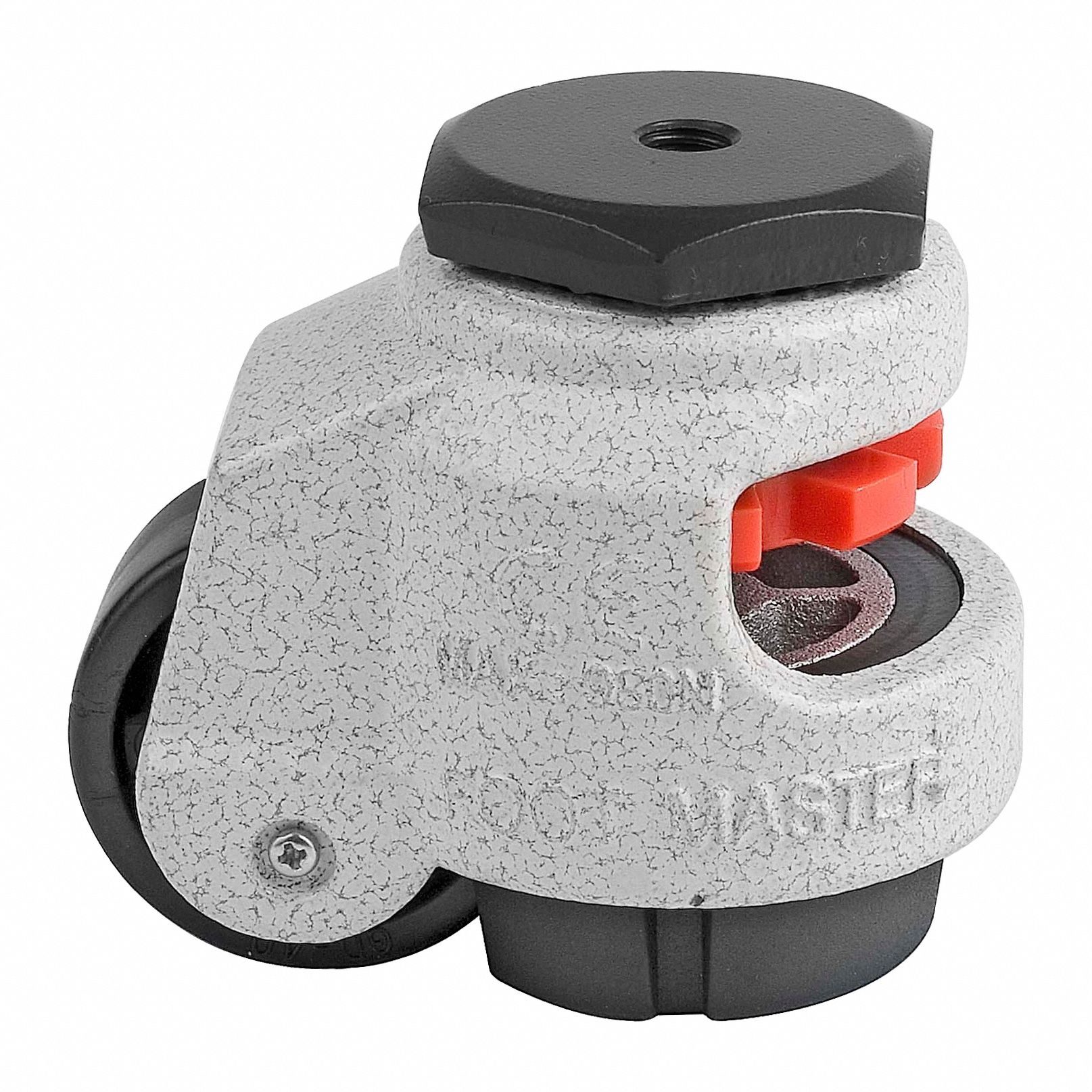 FOOT MASTER, 42 mm Wheel Dia, 110 lb Load Rtg., Leveling Caster ...
