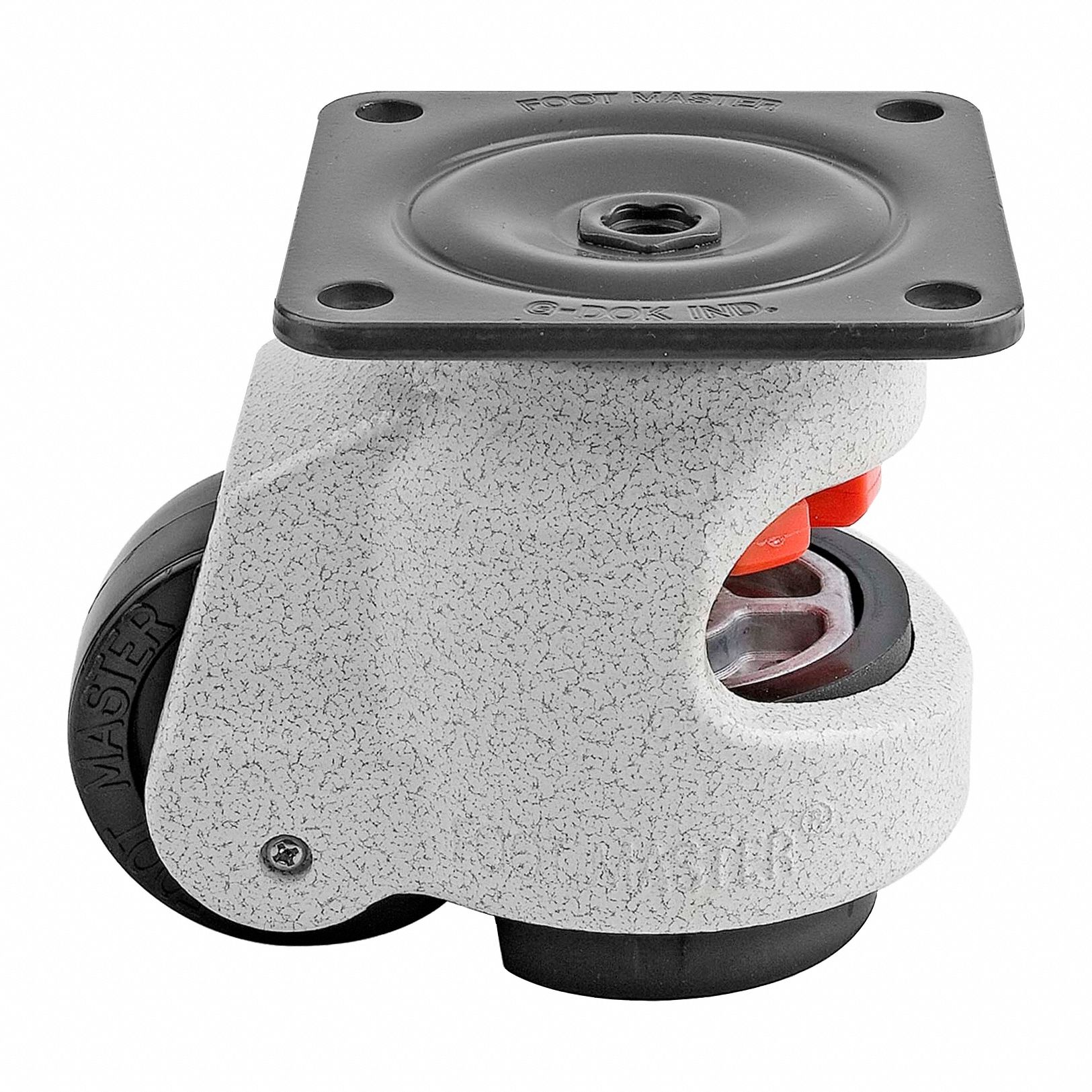 FOOT MASTER, Nylon Tread, 63 mm Wheel Dia, Plate Caster - 819TV1|GDN ...